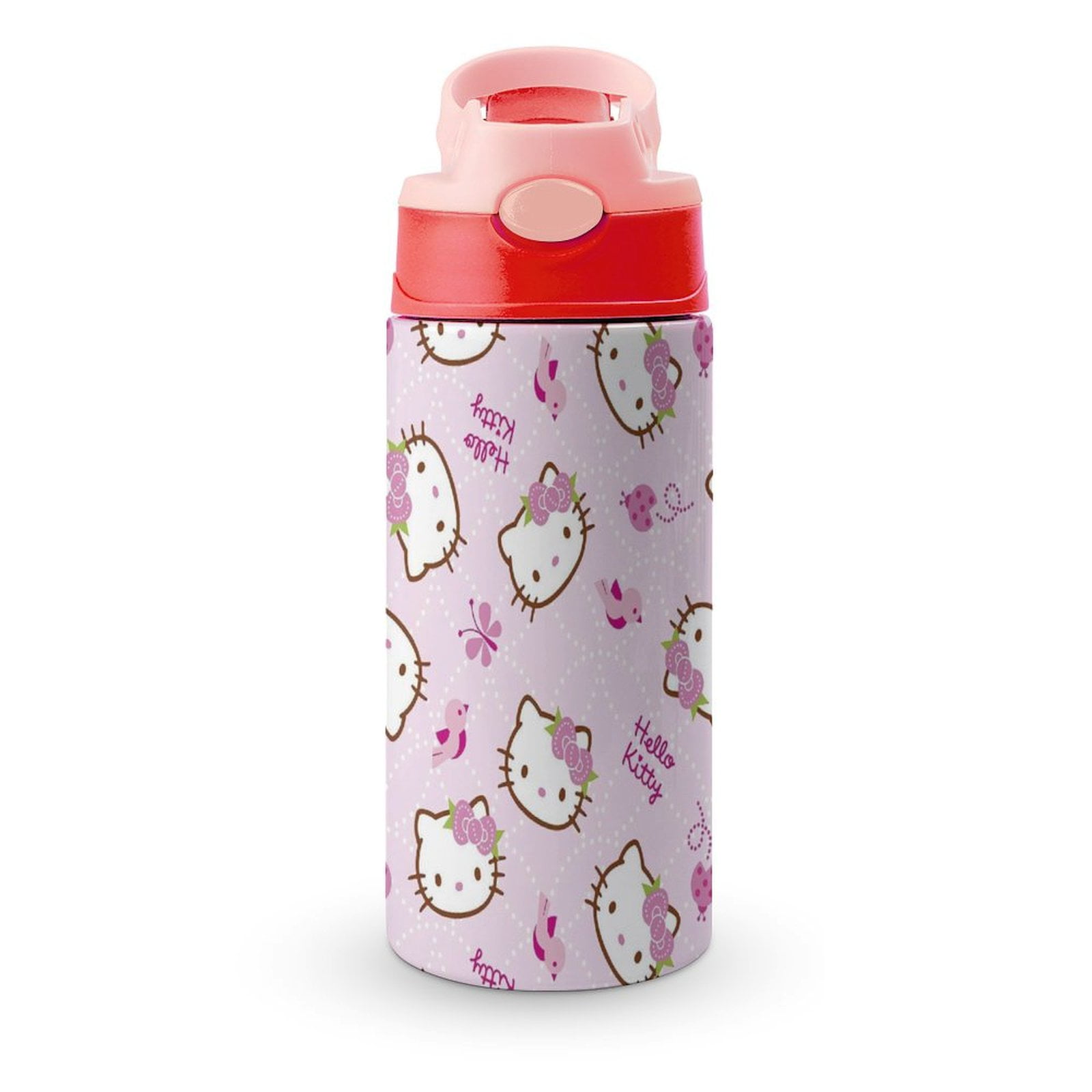 Hello Kitty kids stainless steel water cup with straw 350ml - Walmart.com