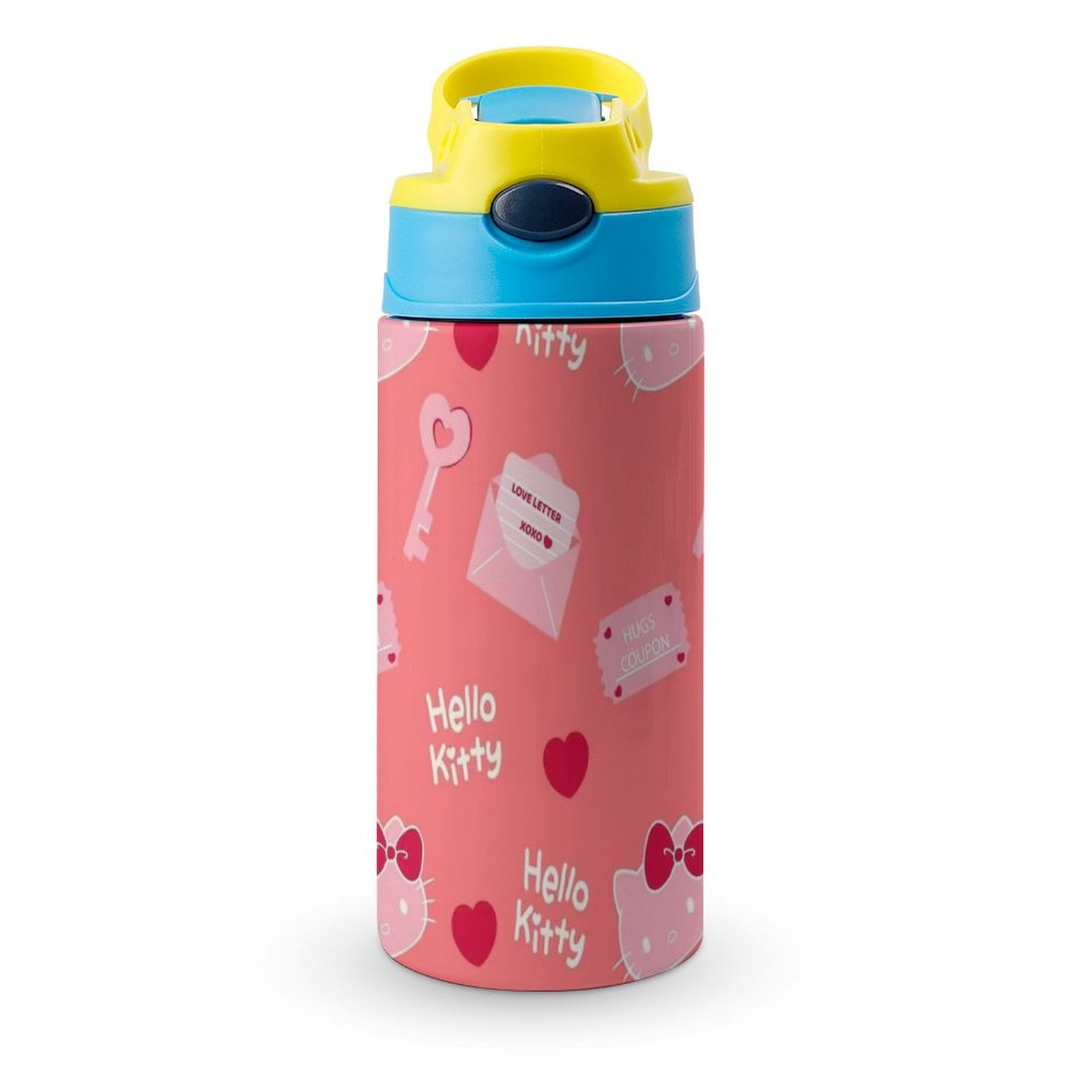 Hello Kitty kids stainless steel water cup with straw 350ml - Walmart.com