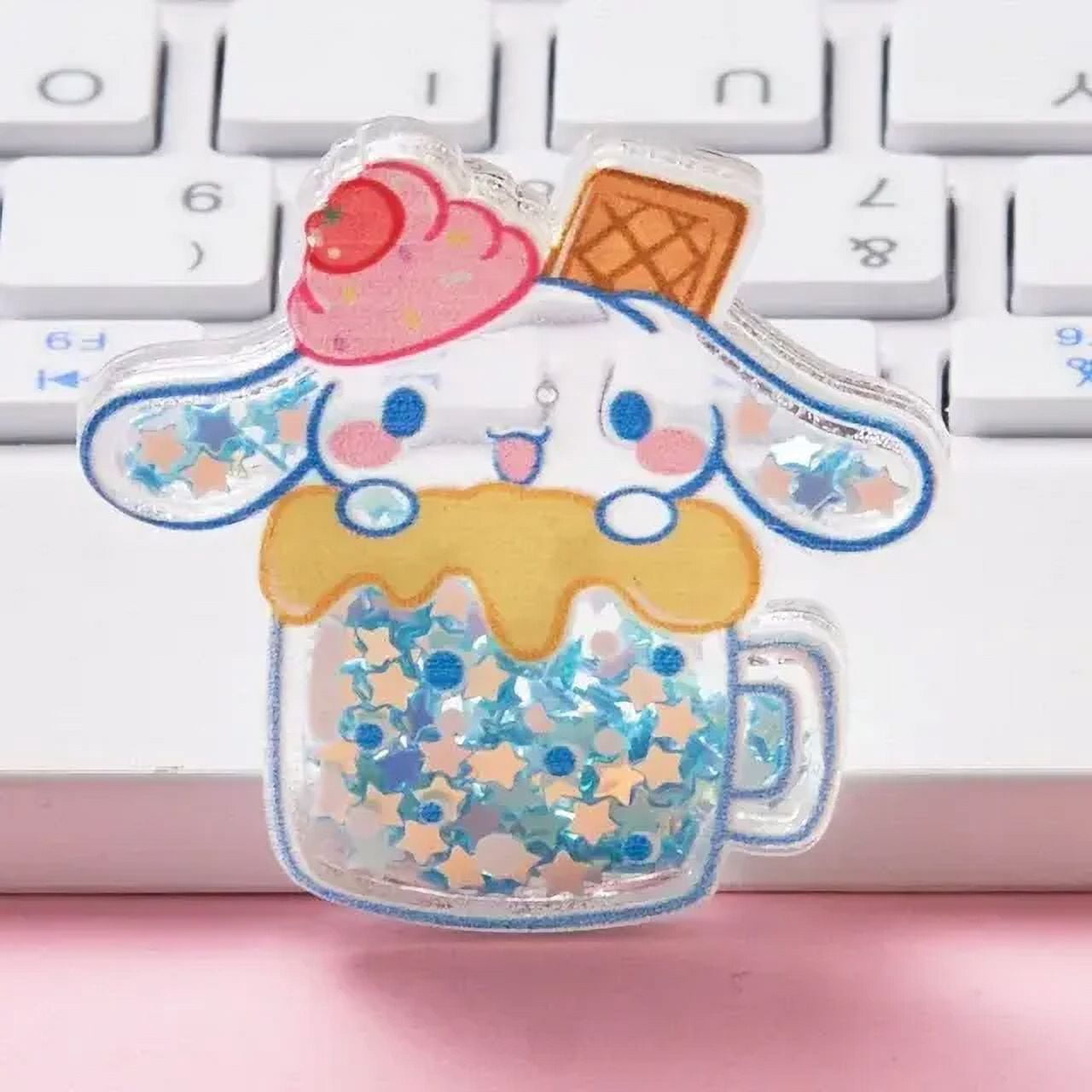 Hello Kitty luminous cartoon stickers Cinnamoroll Pompom Purin Kuromi ...