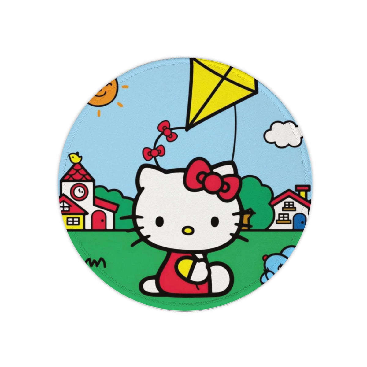 Hello Kitty Animation mouse pad Office home non-slip round hand support ...