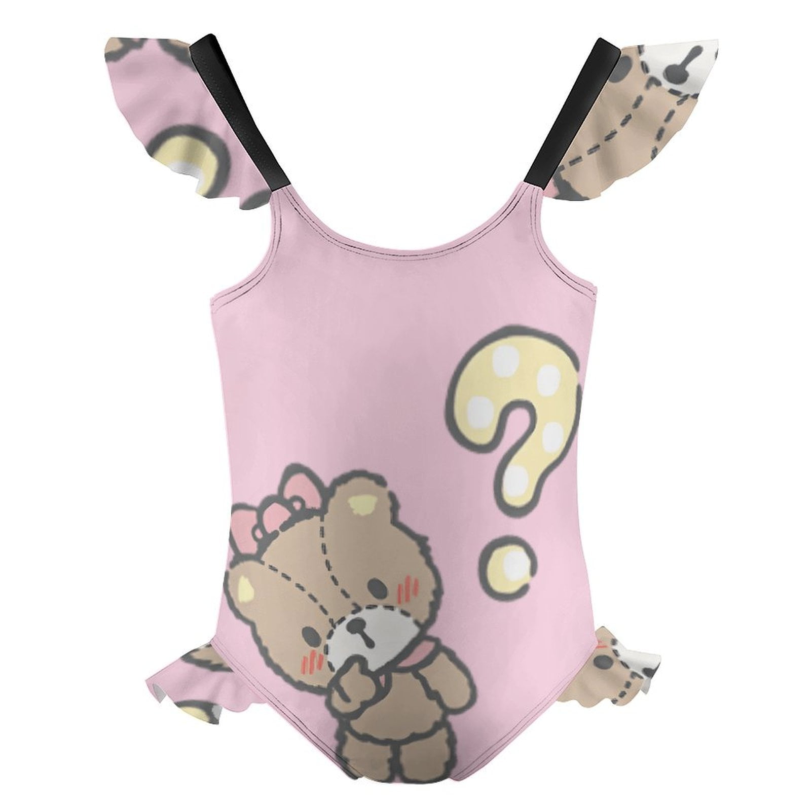 Hello Kitty swimsuit for Girl Cute Teen Girls One Piece Ruffle Trim ...
