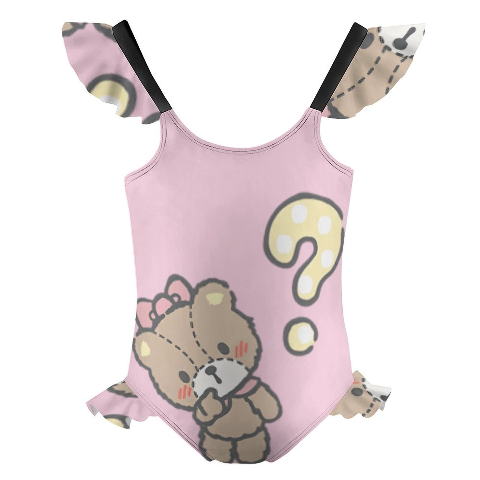 Hello Kitty swimsuit for Girl Cute Teen Girls One Piece Ruffle Trim ...
