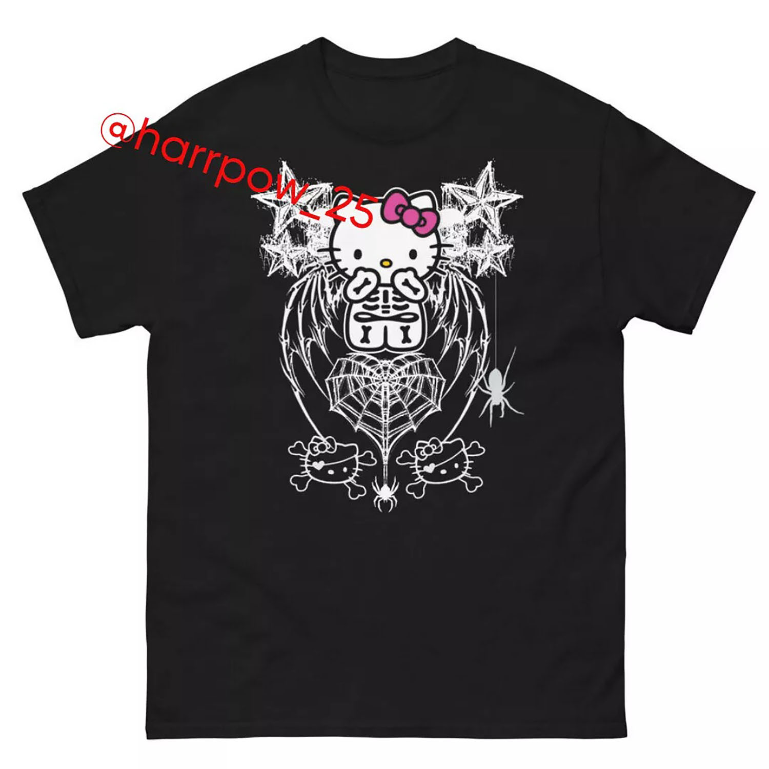 Hello Kitty t shirt emo scene grunge y2k affliction tapout skull mma ...