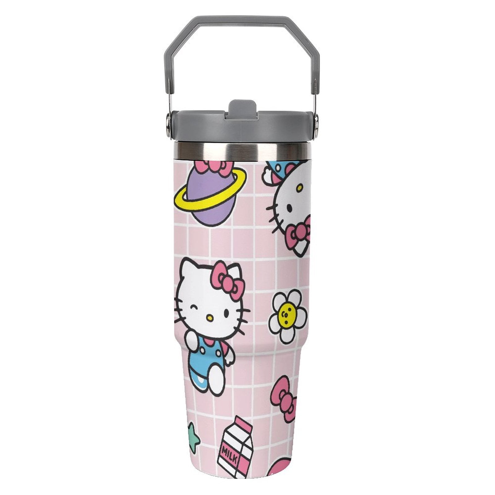 Hello Kitty travel mugs for hot and cold beverages with handle ...