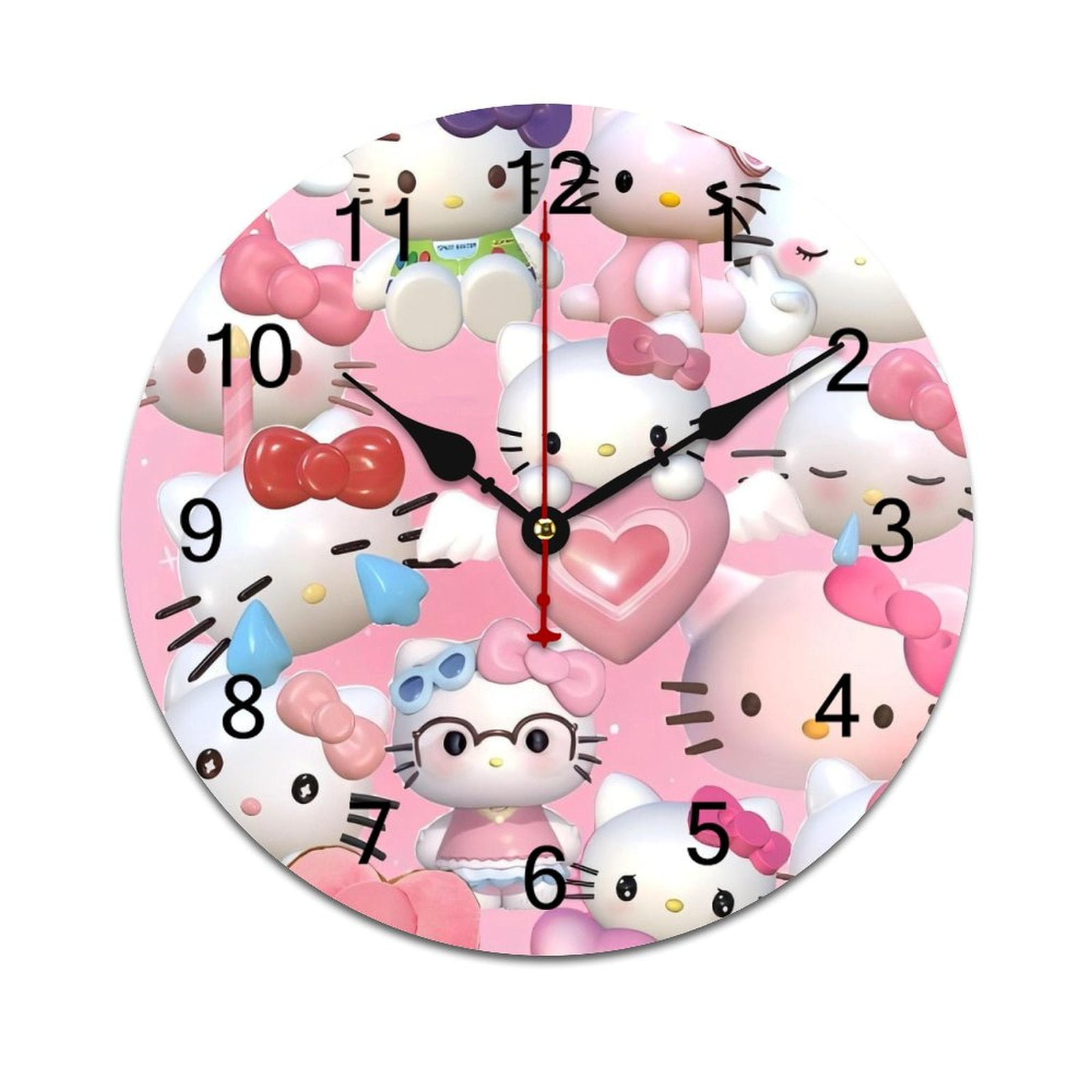 Hello Kitty wall clocks battery operated decorative 30cm/11.8in ...