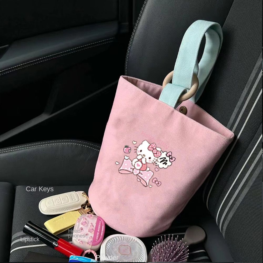 Hello Kitty work portable mommy canvas shopping student cute bucket ...