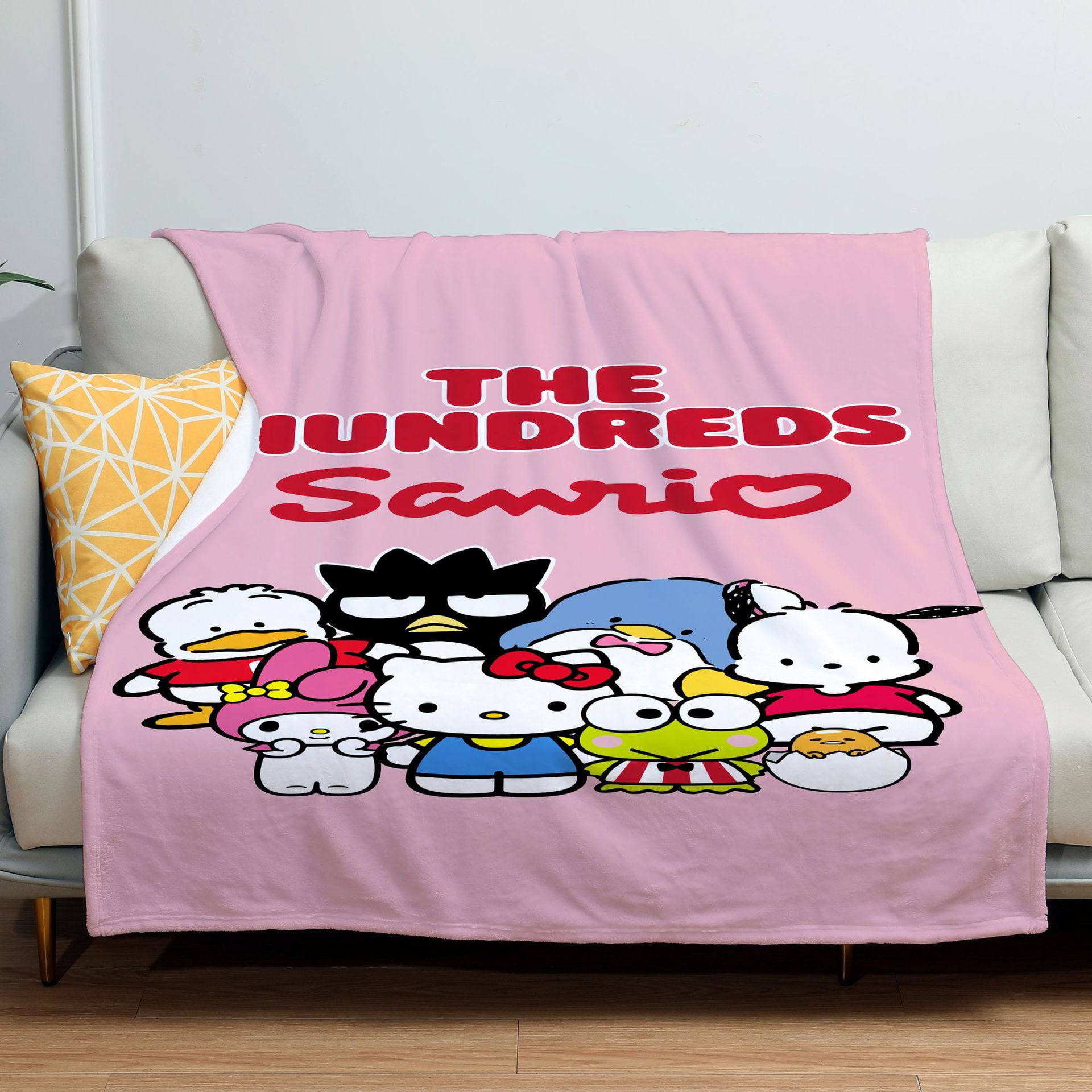 Hello Kittys Cartoon Blanket Kawaii Sanrioed Kuromi Purin Plushie ...