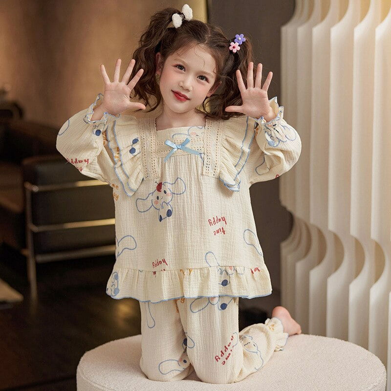 Hello Kittys Cinnamoroll Kuromi Sanrio Pure Cotton Pajamas Anime Kawaii ...