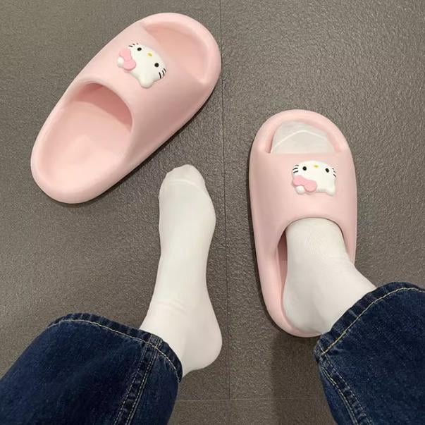 Hello Kittys Sanri Slippers New Cartoon Cute Anti-Slip Summer Wearing ...