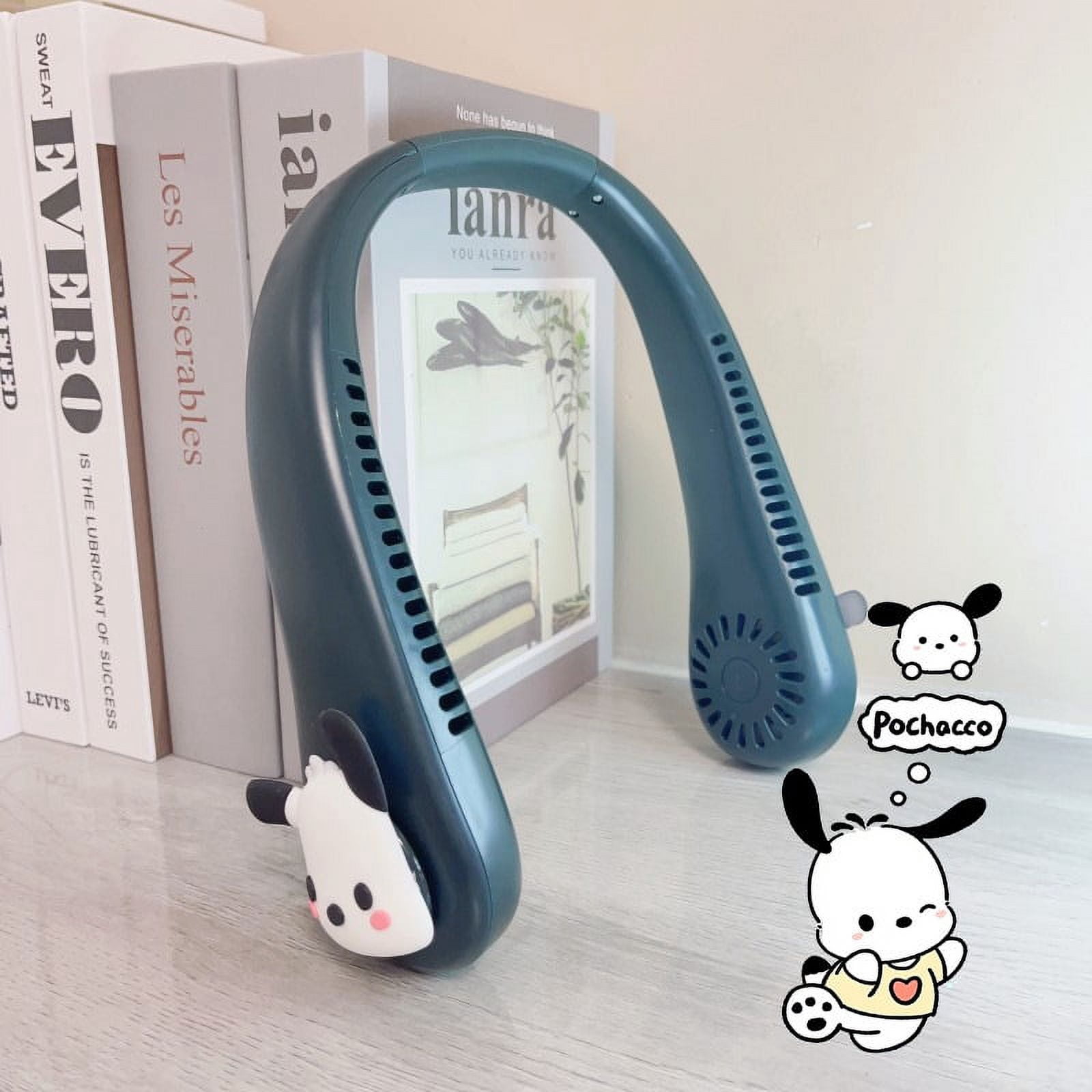 Hello Kittys Sanrio Hanging Neck fan My Melody Kuromi Cartoon Cute ...