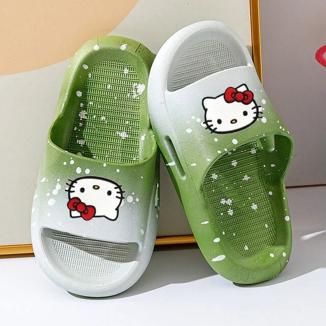 Hello Kittys Slippers Female Sanrios Parent-Child Anime Summer Kawaii ...