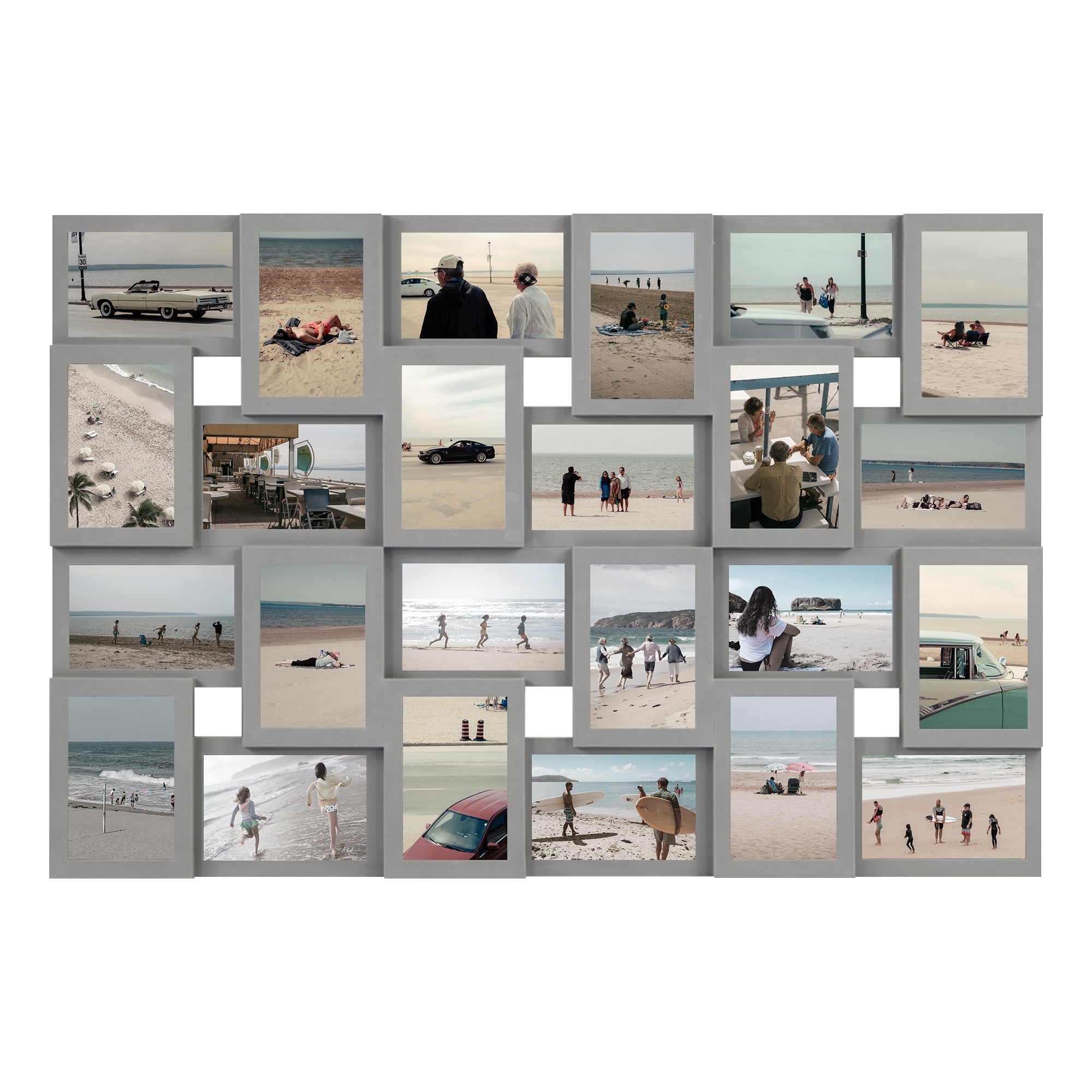 Hello Laura 24 Opening Gray Multiple Photo Frames Collage 4 x 6 ...