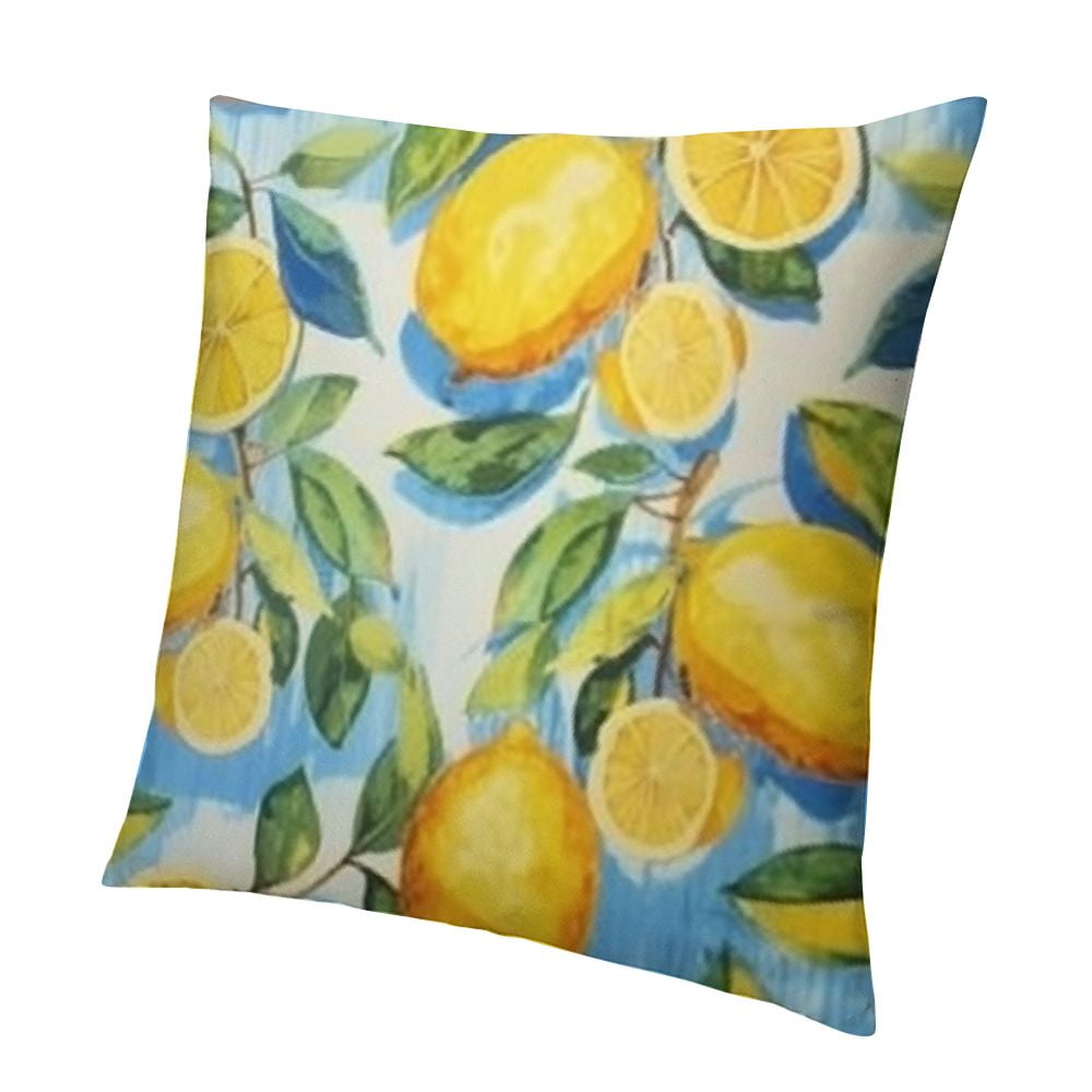Hello Lemon Decorative Throw Pillow Covers, Spring Summer Squeeze The ...