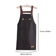 Hello Letter Printed Waterproof Apron Kitchen Cooking Home Large Pocket ...