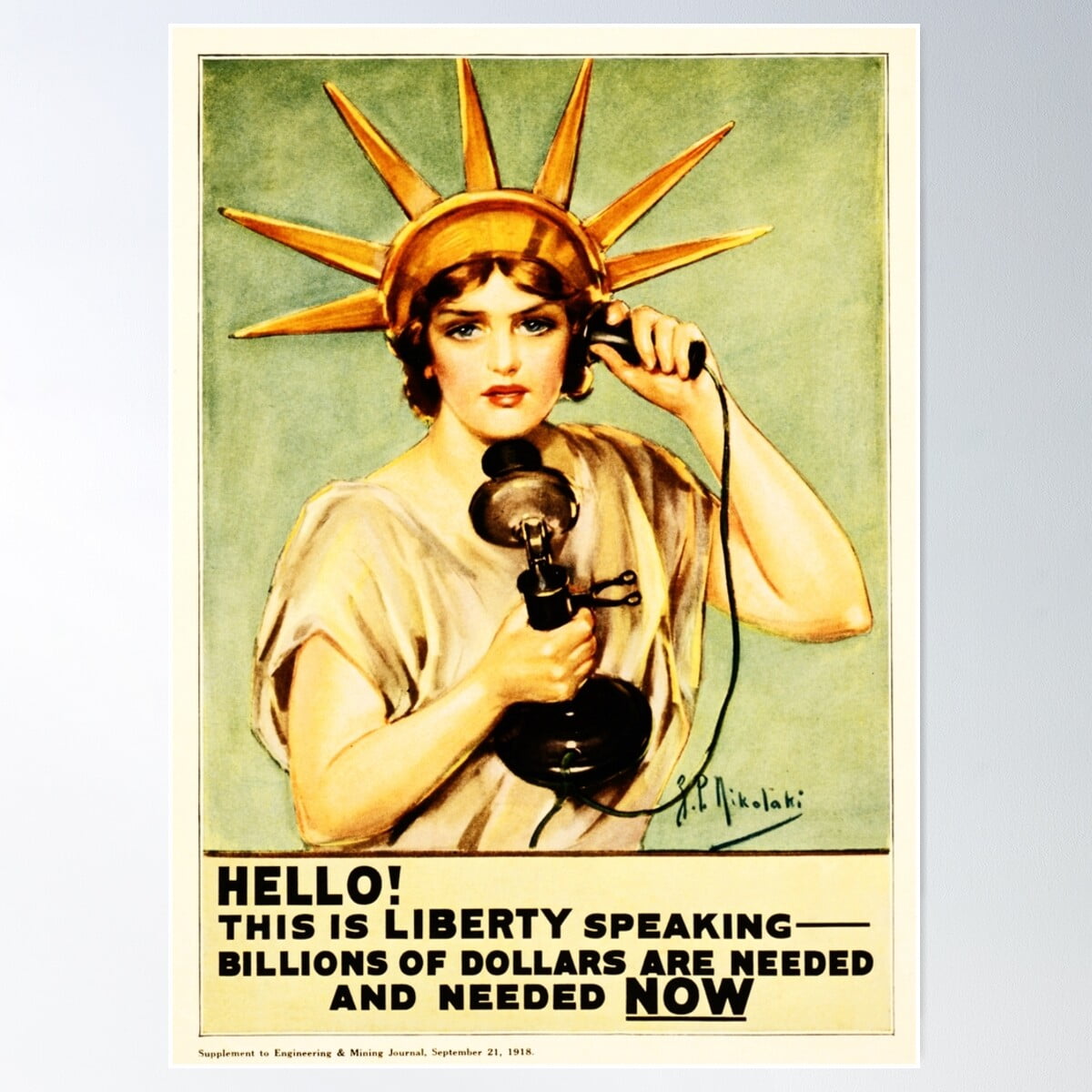 Hello! This Is Liberty Speaking Billions Of Dollars Are Needed Now ...