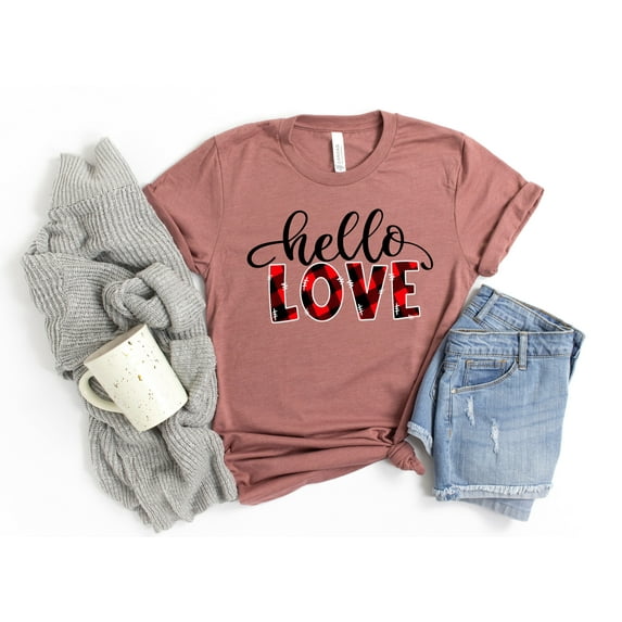 Hello Love Shirts, Valentine's Shirt, Lovers Shirt, Valentine's Day ...