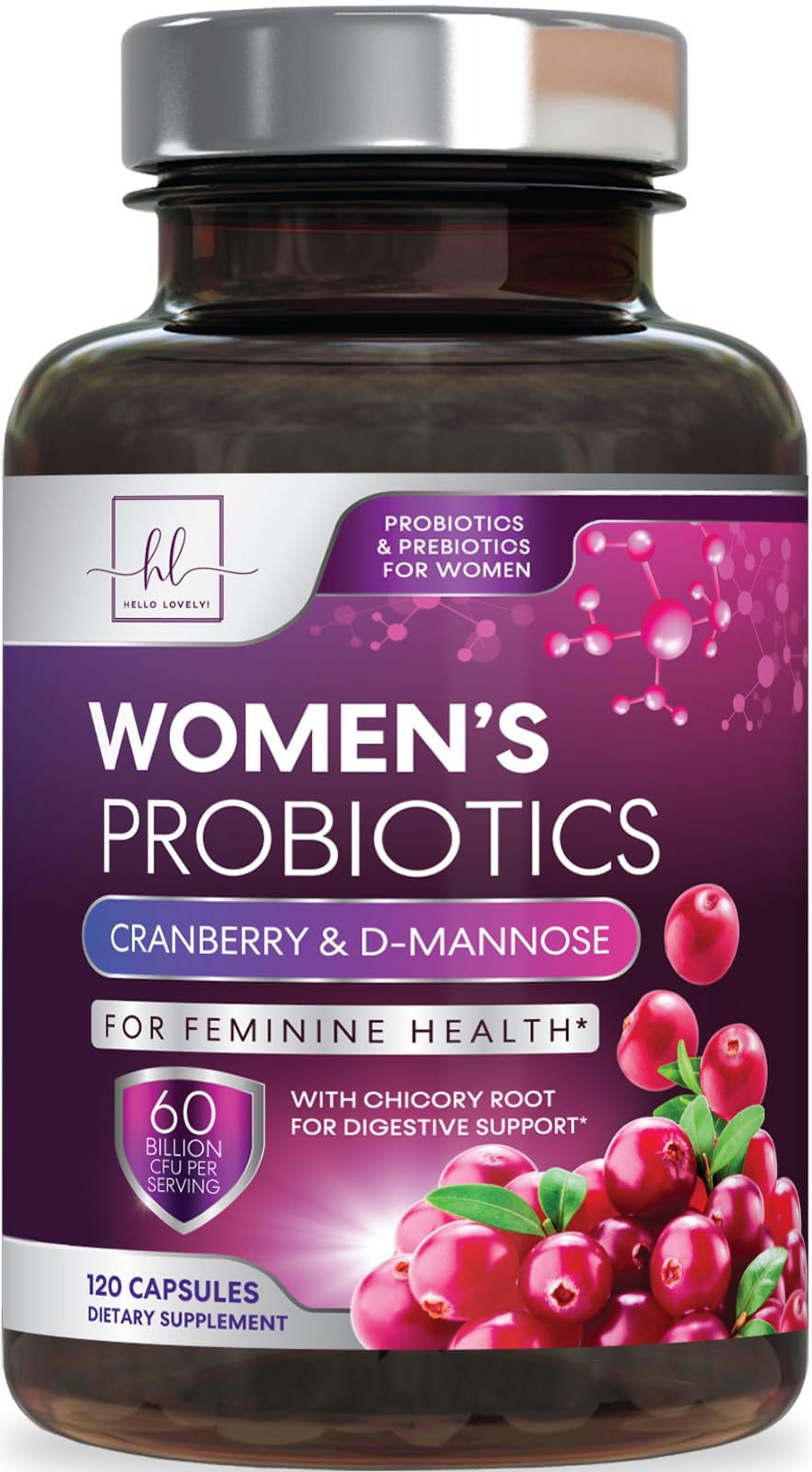 Probiotics for Women 60 Billion CFU, 16 Strains for pH Balance, Vaginal ...