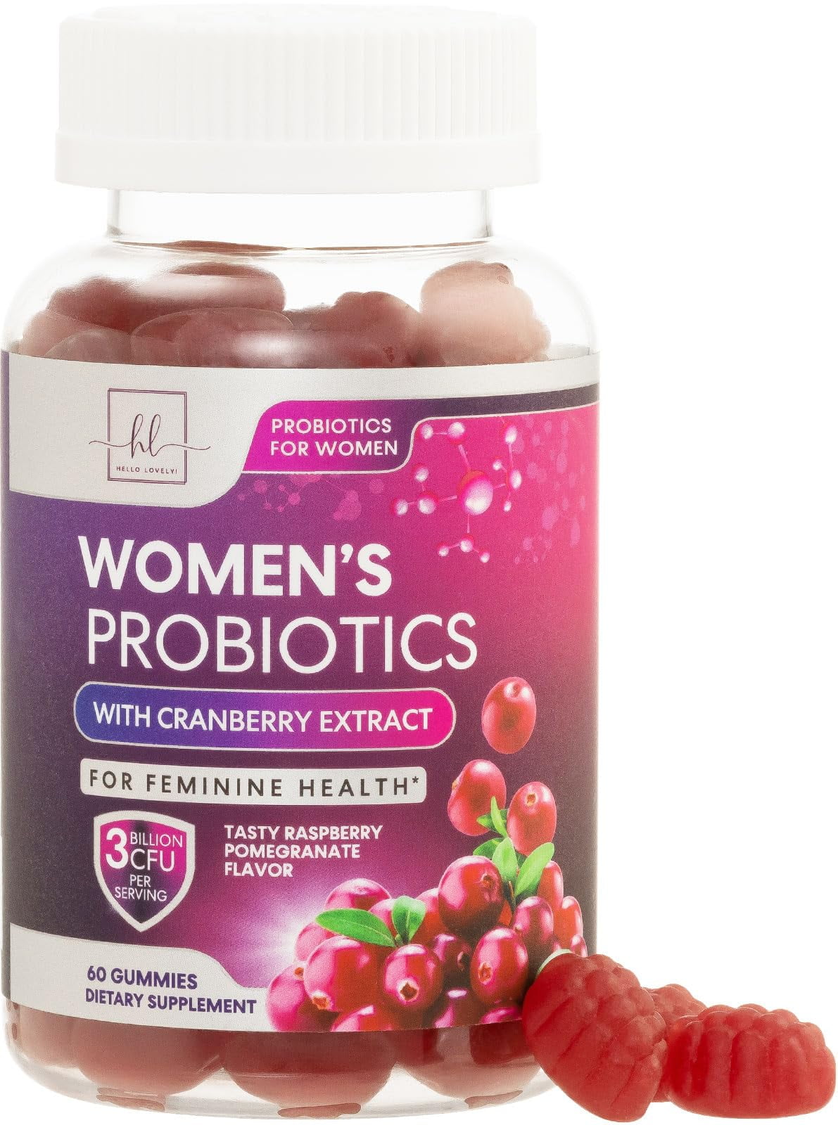 Probiotics for Women - PH Balance Support Womens Probiotic Gummy, Digestive Health, Vaginal ...