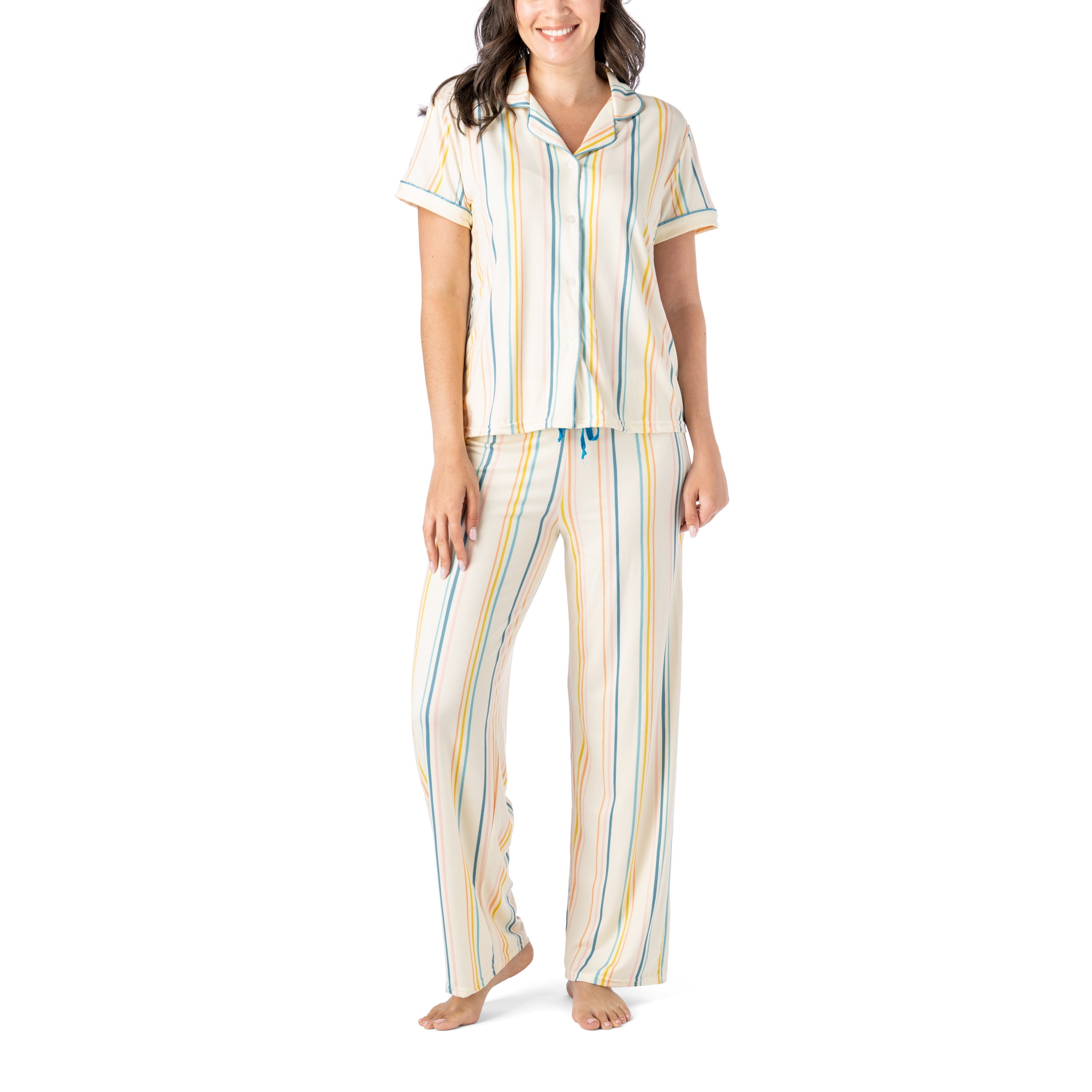 Hello Mello Signature Lounge Top and Pants, 2-Piece Pajama Set, Havana Nights Large/X-Large ...