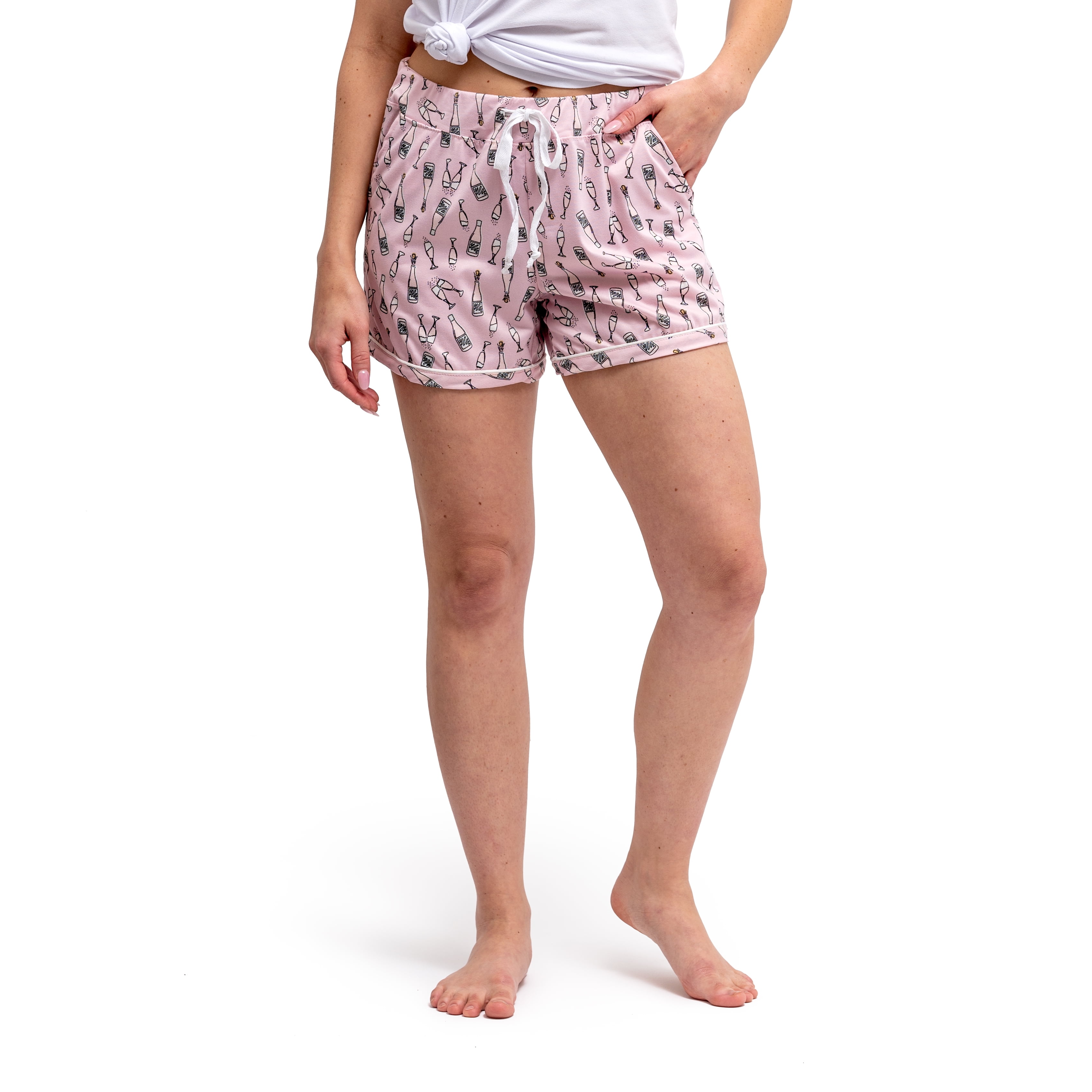 Hello Mello Signature Soft Pajama Lounge Shorts Bottoms, Happy Hour ...
