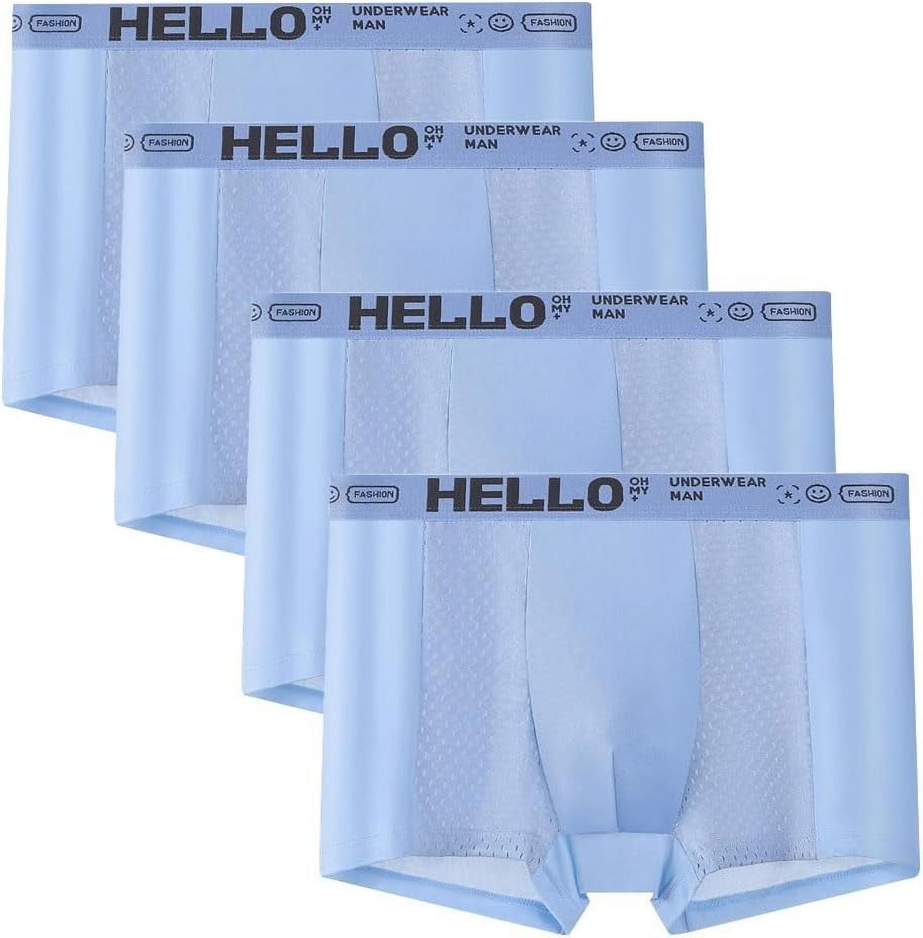 Hello Mesh Mens Underwear, Low Rise Boxer Briefs for Men, Mens ...