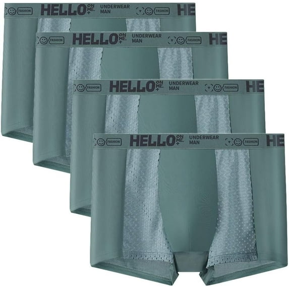 Hello Mesh Mens Underwear, Low Rise Boxer Briefs for Men, Mens ...