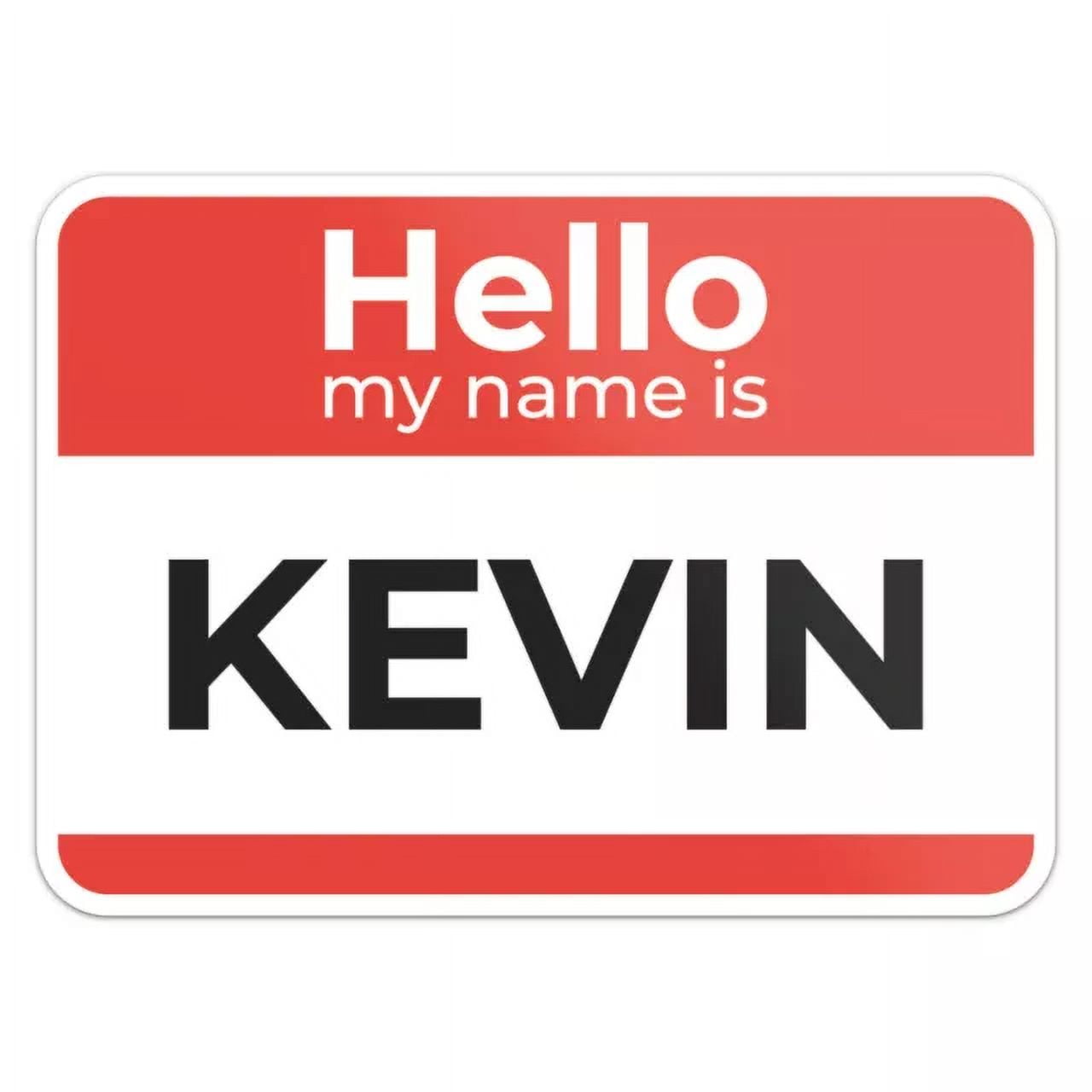 Hello My Is Kevin Sticker Phone Decal Water Bottle Stickers Car Decals ...