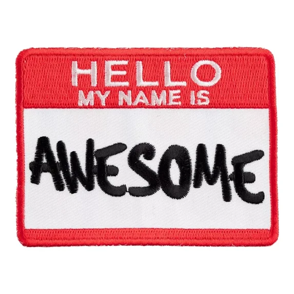 Hello My Name Is Awesome Patch, Funny Patches - Walmart.com