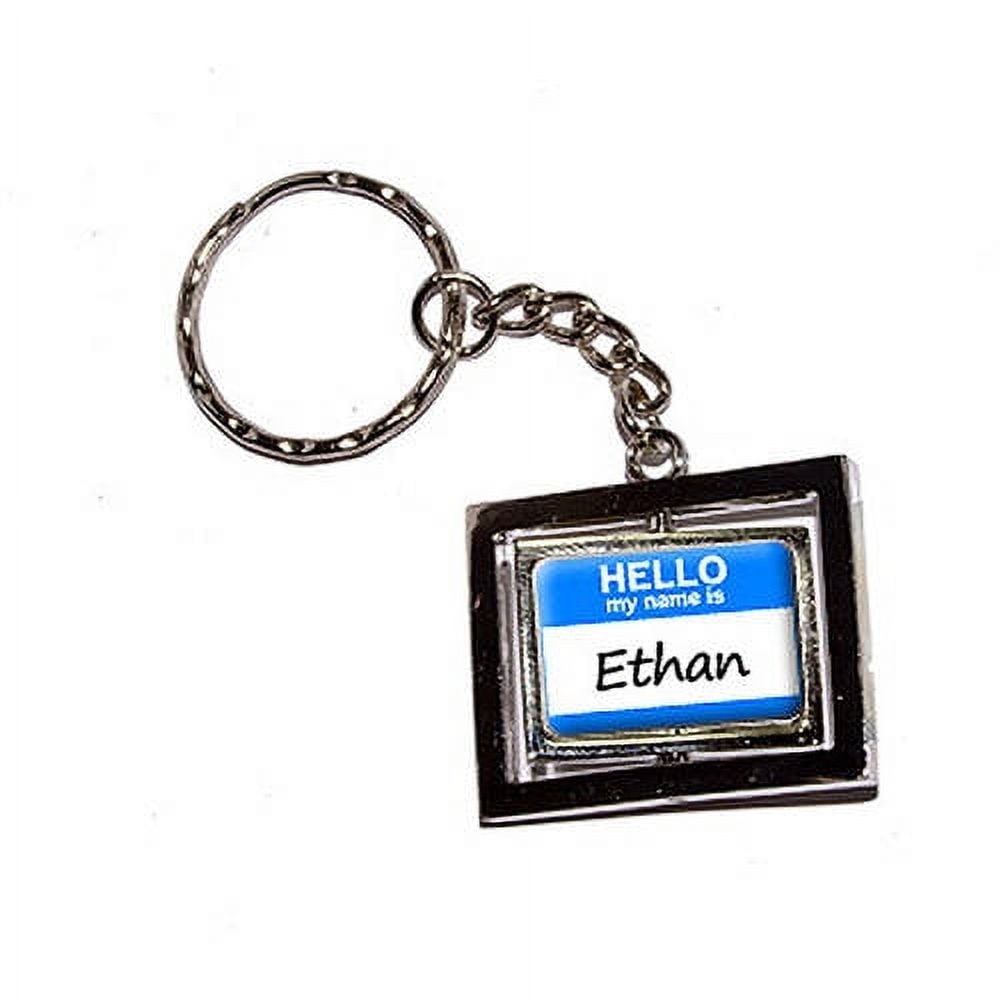 Hello My Name Is Ethan New Keychain Ring - Walmart.com