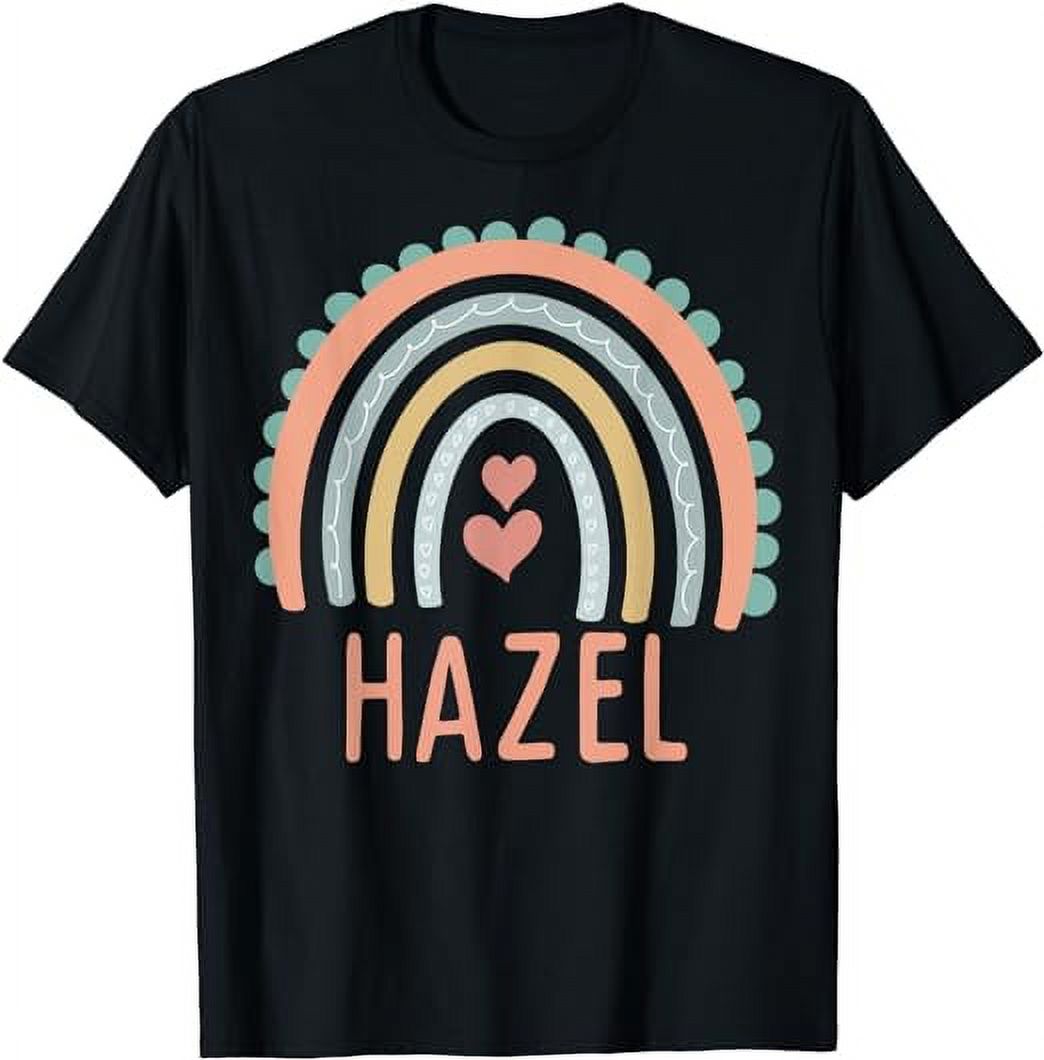 Hello My Name Is HAZEL Rainbow Name Custome Pre-K School T-Shirt ...