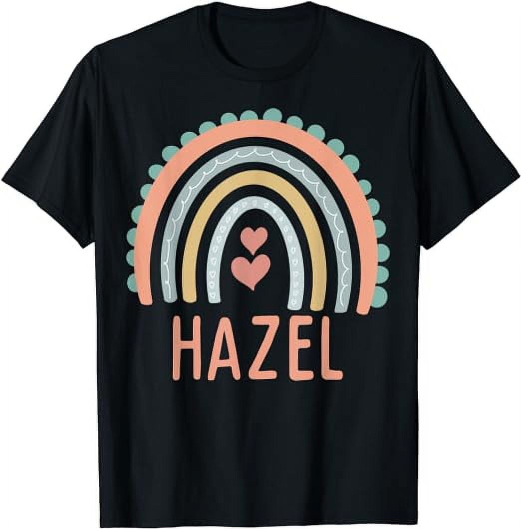 Hello My Name Is HAZEL Rainbow Name Custome Pre-K School T-Shirt ...