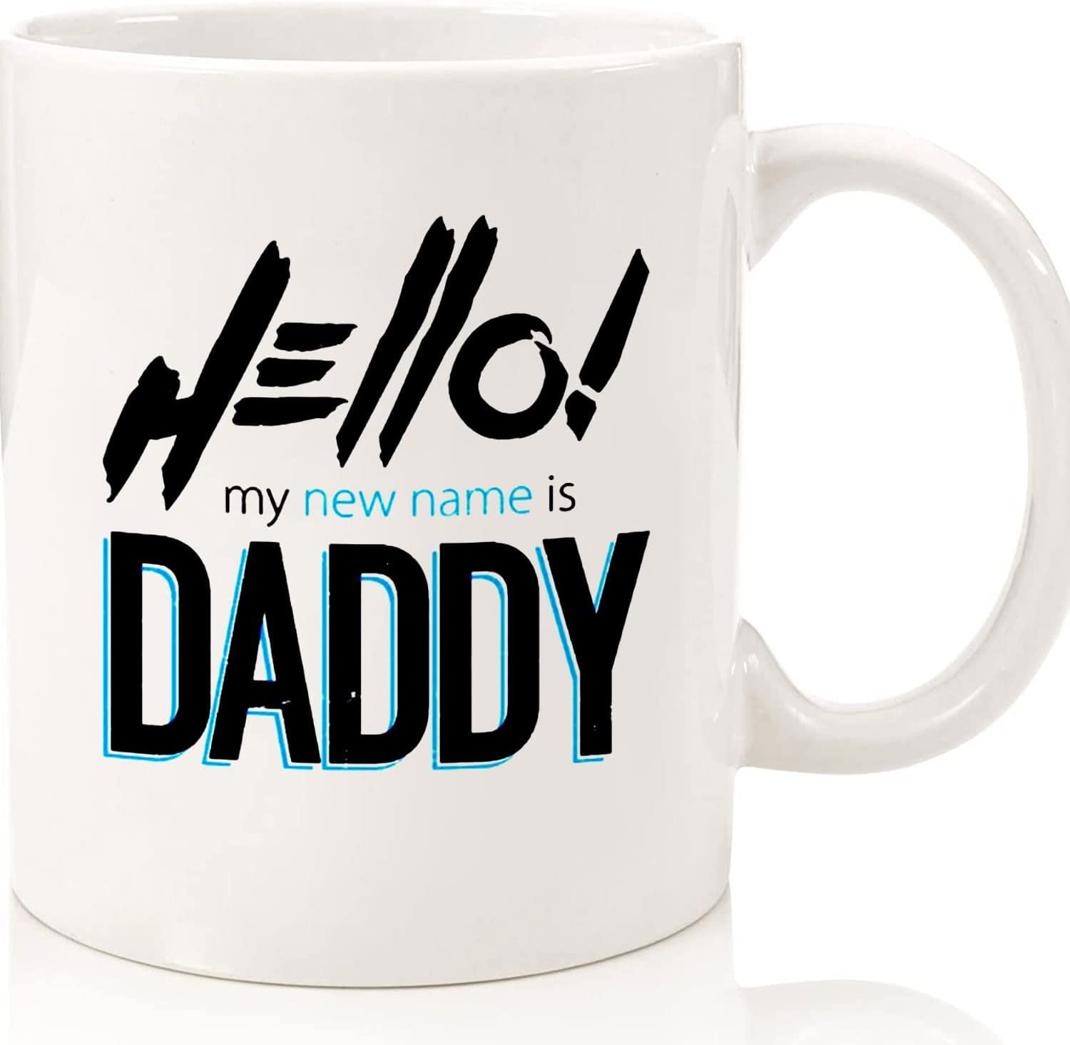 Hello! My New Name Is Daddy Coffee Mug, Daddy Mug, Mugs, Father's Day ...