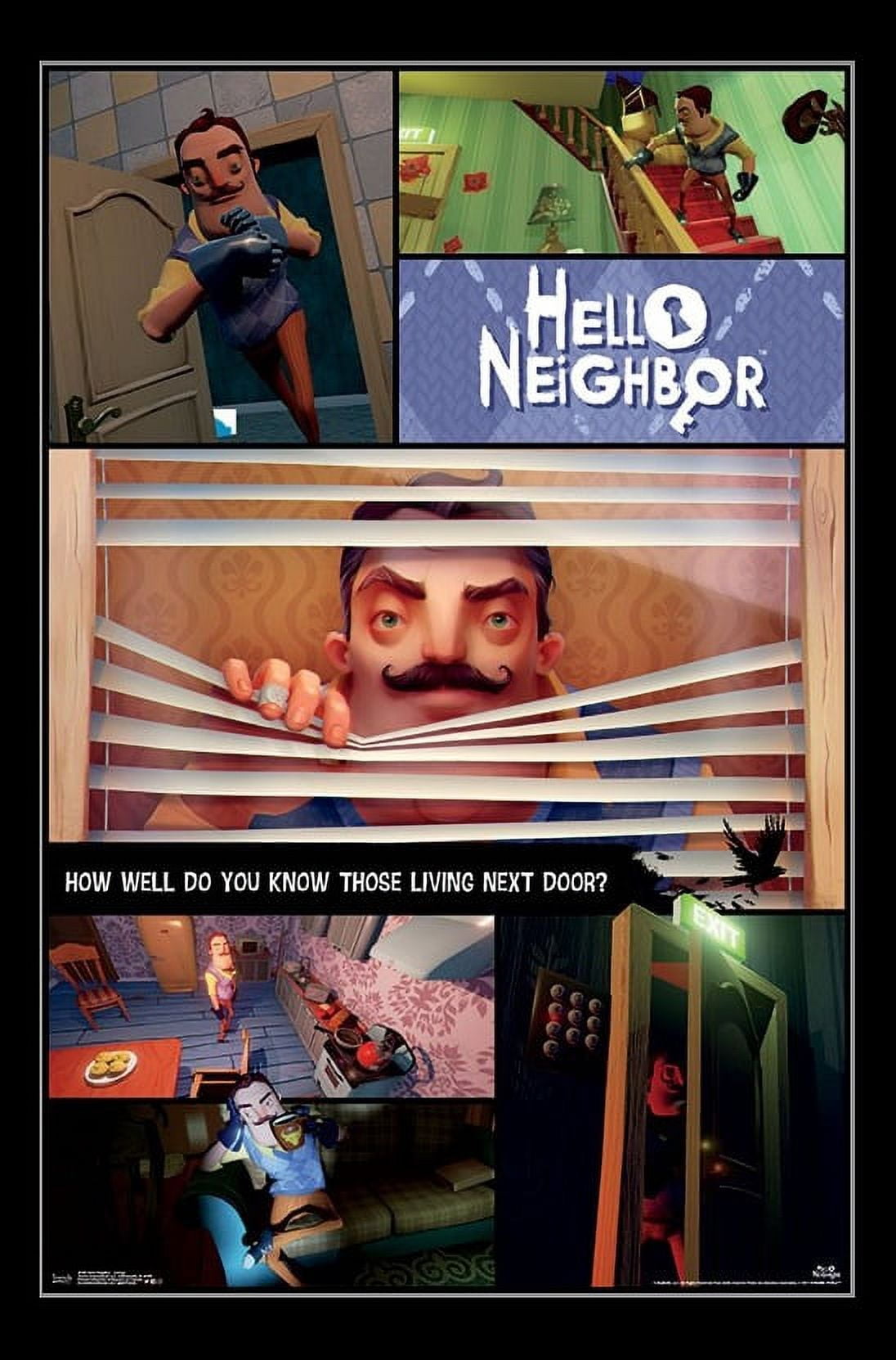 Hello Neighbor - Collage Laminated & Framed Poster Print (22 x 34 ...