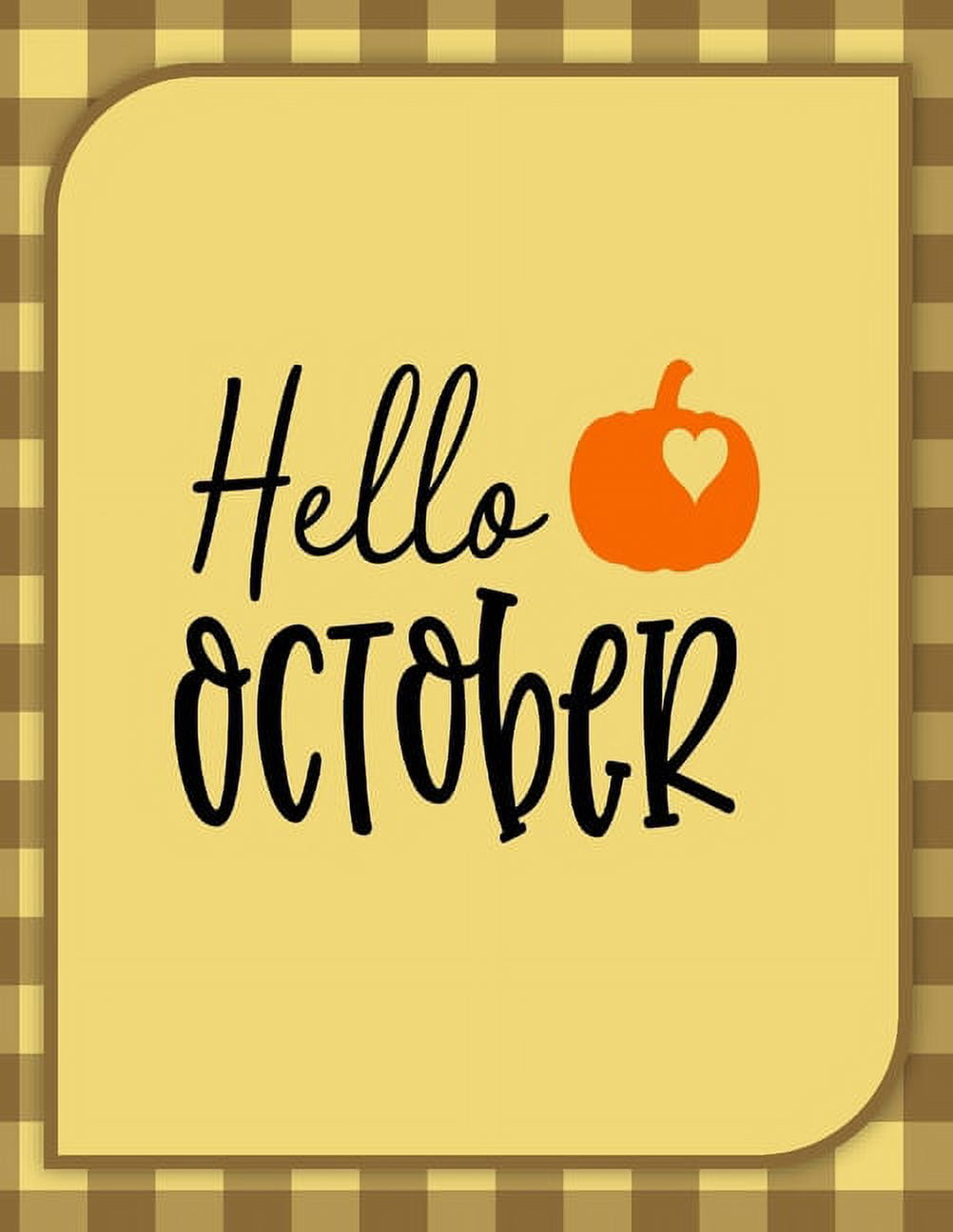 Hello October: Perfect Autumn Coloring And Sketchbook for Preschool ...