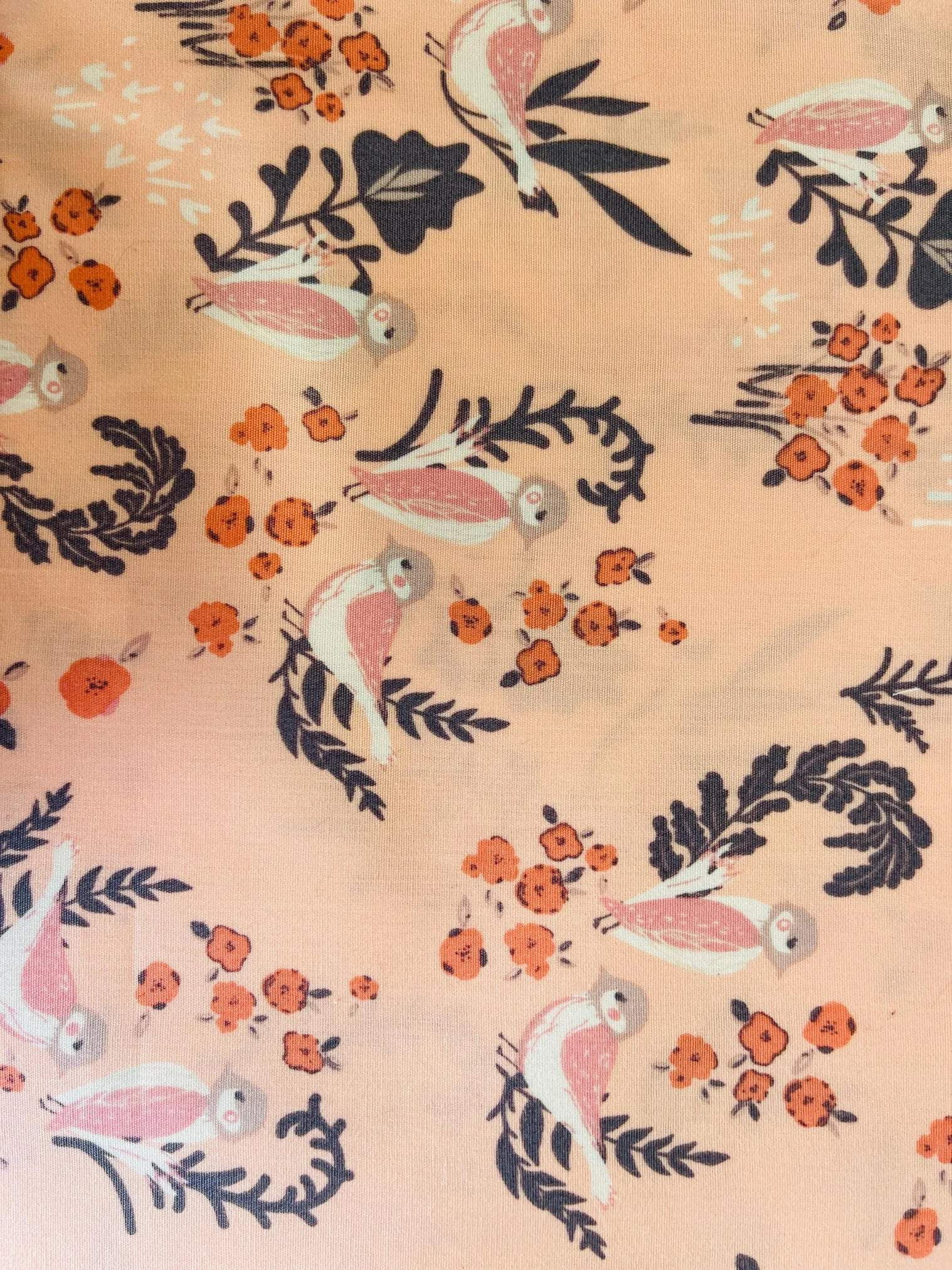 Hello Ollie-Feathered Fellow Blush-Bonnie Christine-Art Gallery Fabrics ...