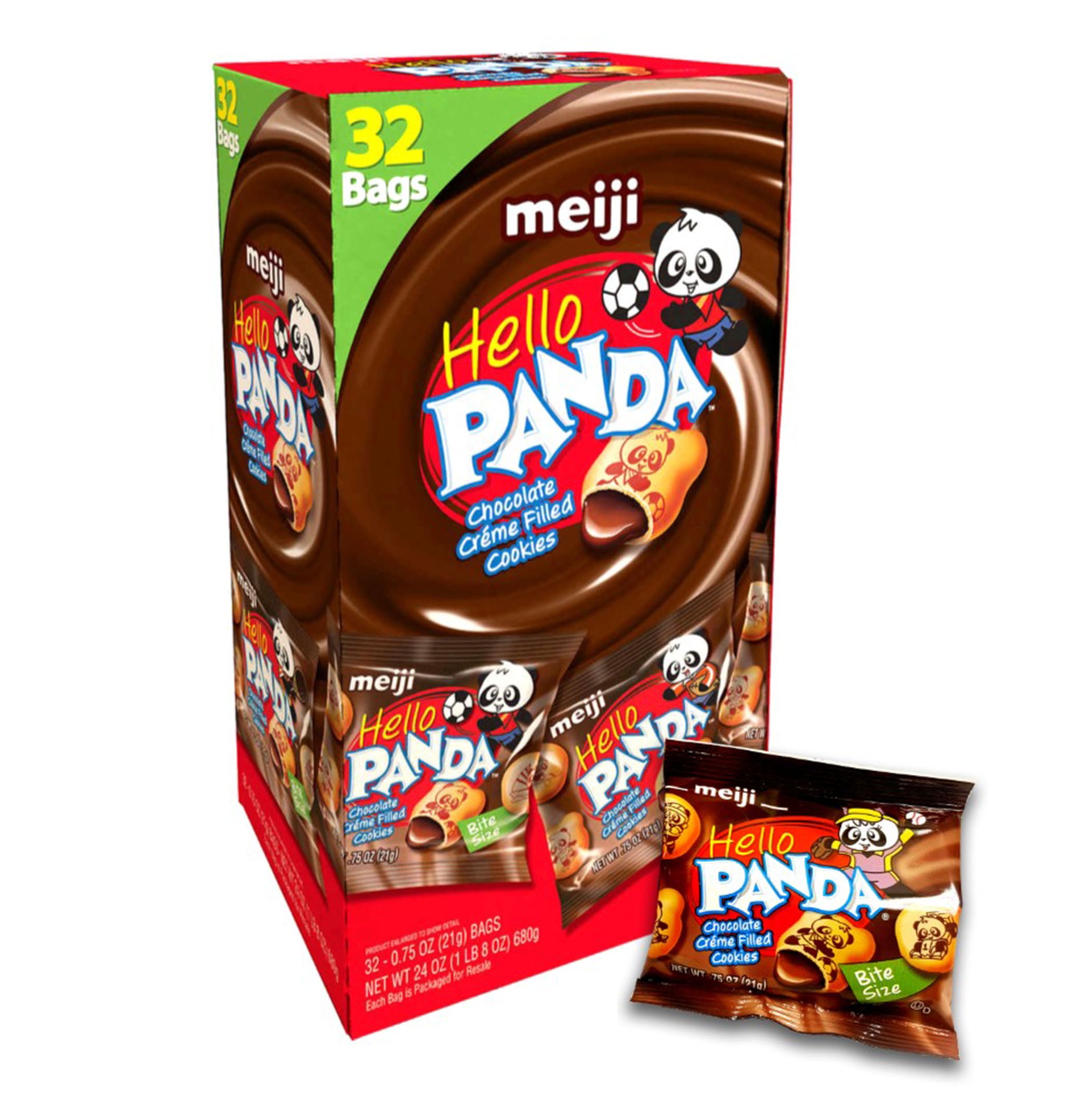 Branded Meiji Hello Panda, Chocolate Flavor, New, 30 Ct.- Cookies ...