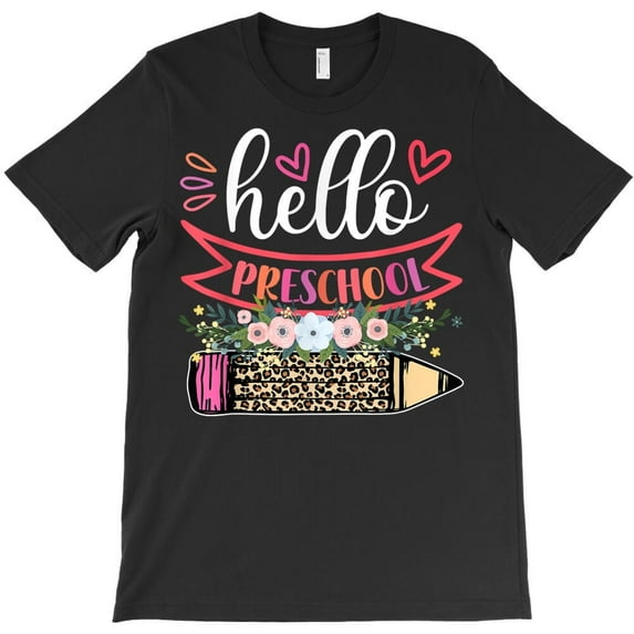 Hello Preschool Funny Leopard Pencil Back To School Teachers Kids ...