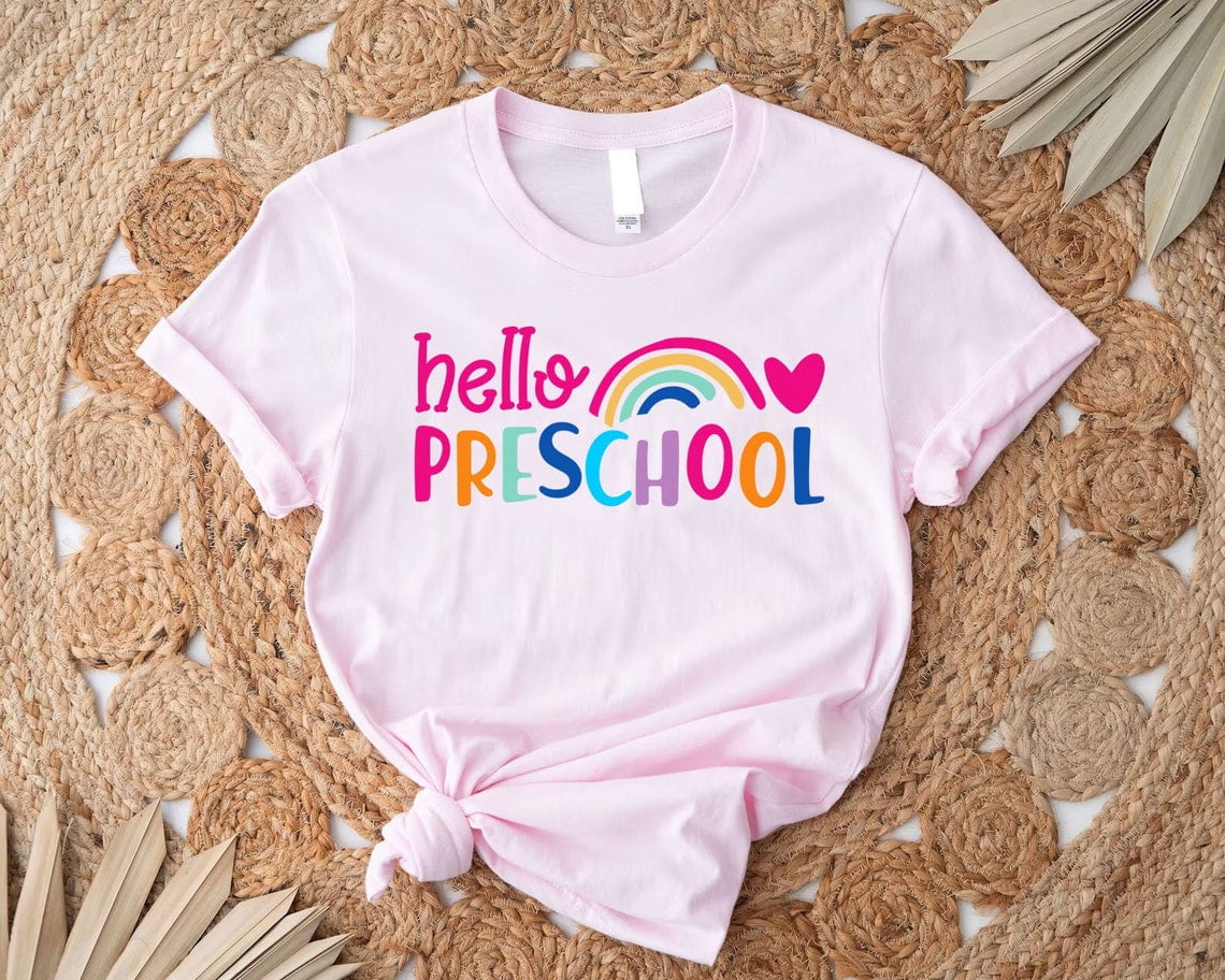 Hello Preschool Shirt, Preschool Shirt, First Day Preschool Shirts ...