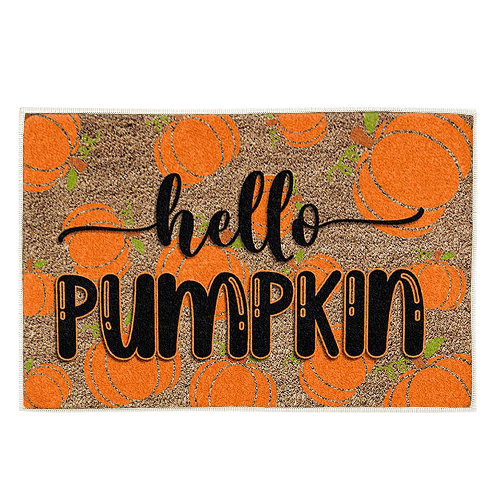 "Hello Pumpkin" Mat,Fall Outdoor Mat,Non-Slip Welcome Fall Door Mat,for ...