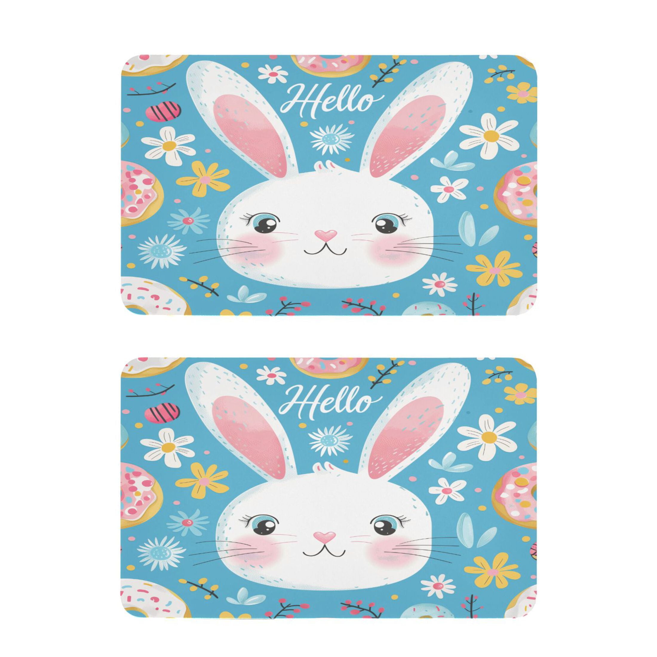 Hello Rabbit Face Strong Fridge Magnets Refrigerator Magnets Sticker ...