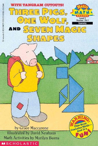 Pre-Owned Three Pigs, One Wolf, and Seven Magic Shapes (Hello Reader! Math Level 3 (Prebound ...