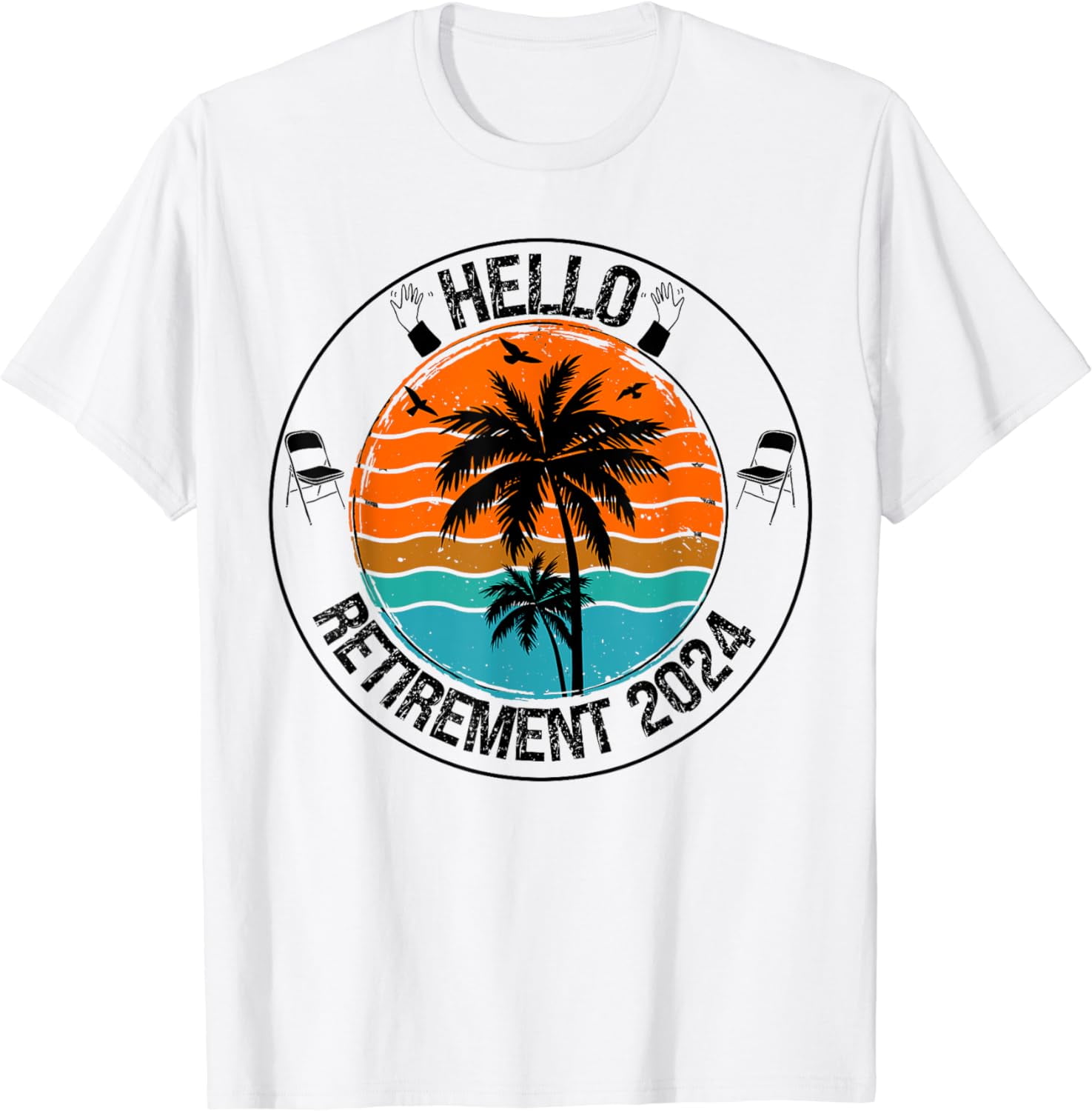 Hello Retirement 2024 Retired Squad Party Coworker Men Women T-Shirt ...