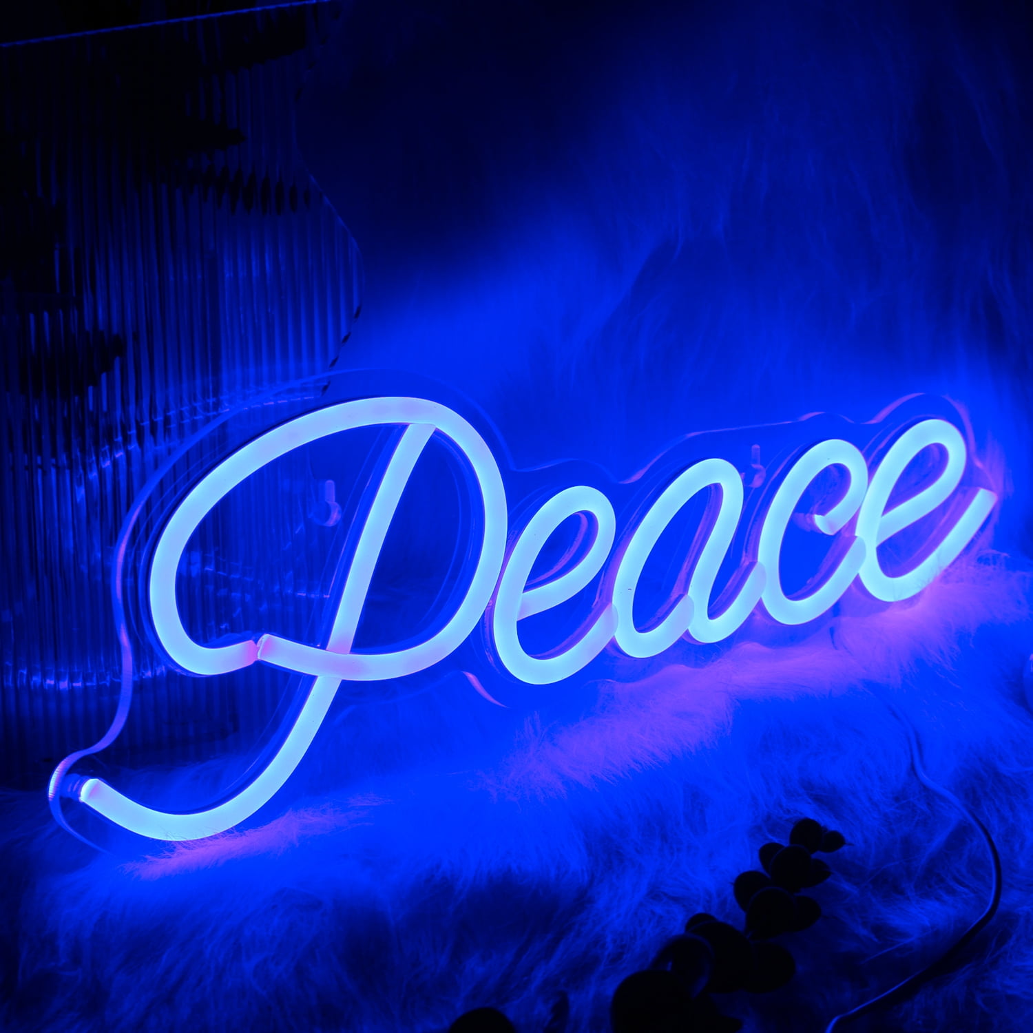 Hello Rosa Peace LED Neon Light Signs USB Power for Bedroom Home Club ...