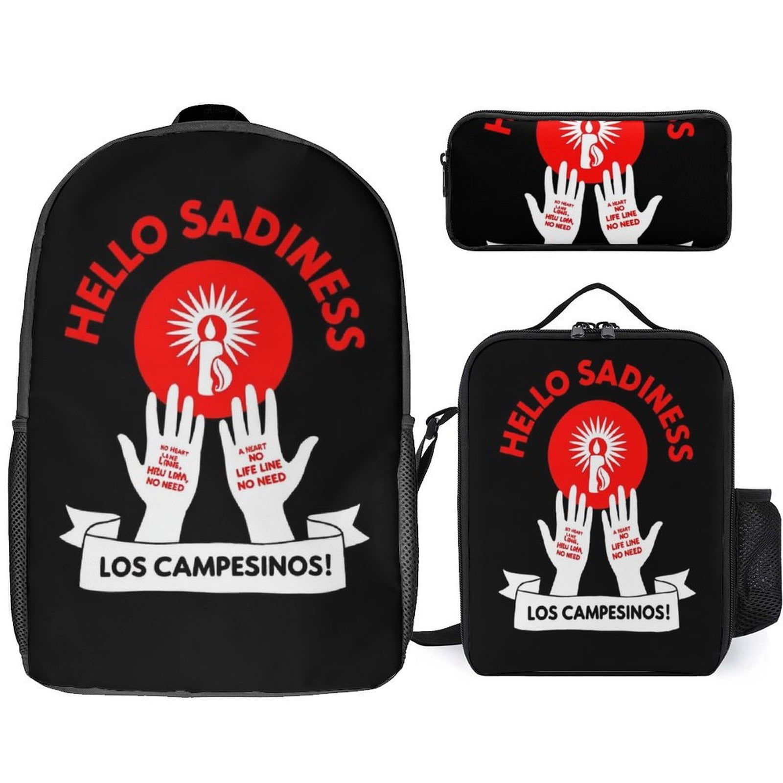 Hello Sadness Poster Design 3D Printed 3pcs/Set Bags Laptop Daypack ...