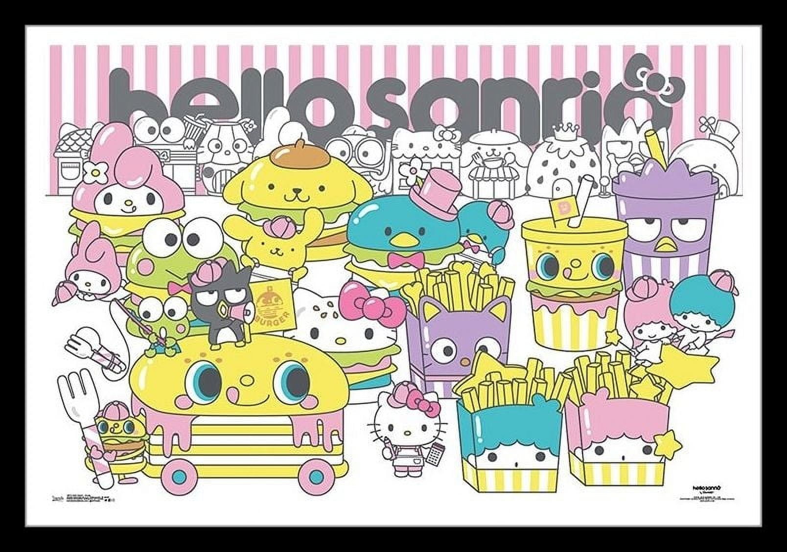 Hello Sanrio - Group Laminated & Framed Poster Print (34 x 24 ...