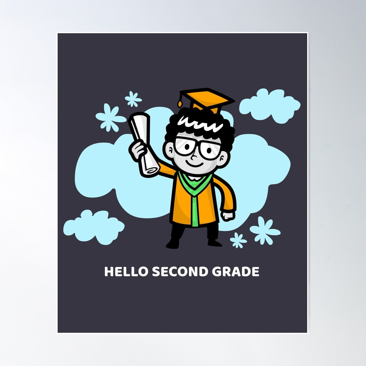 Hello Second Grade Back To School And Ready To Crush 2Nd Grade Poster ...