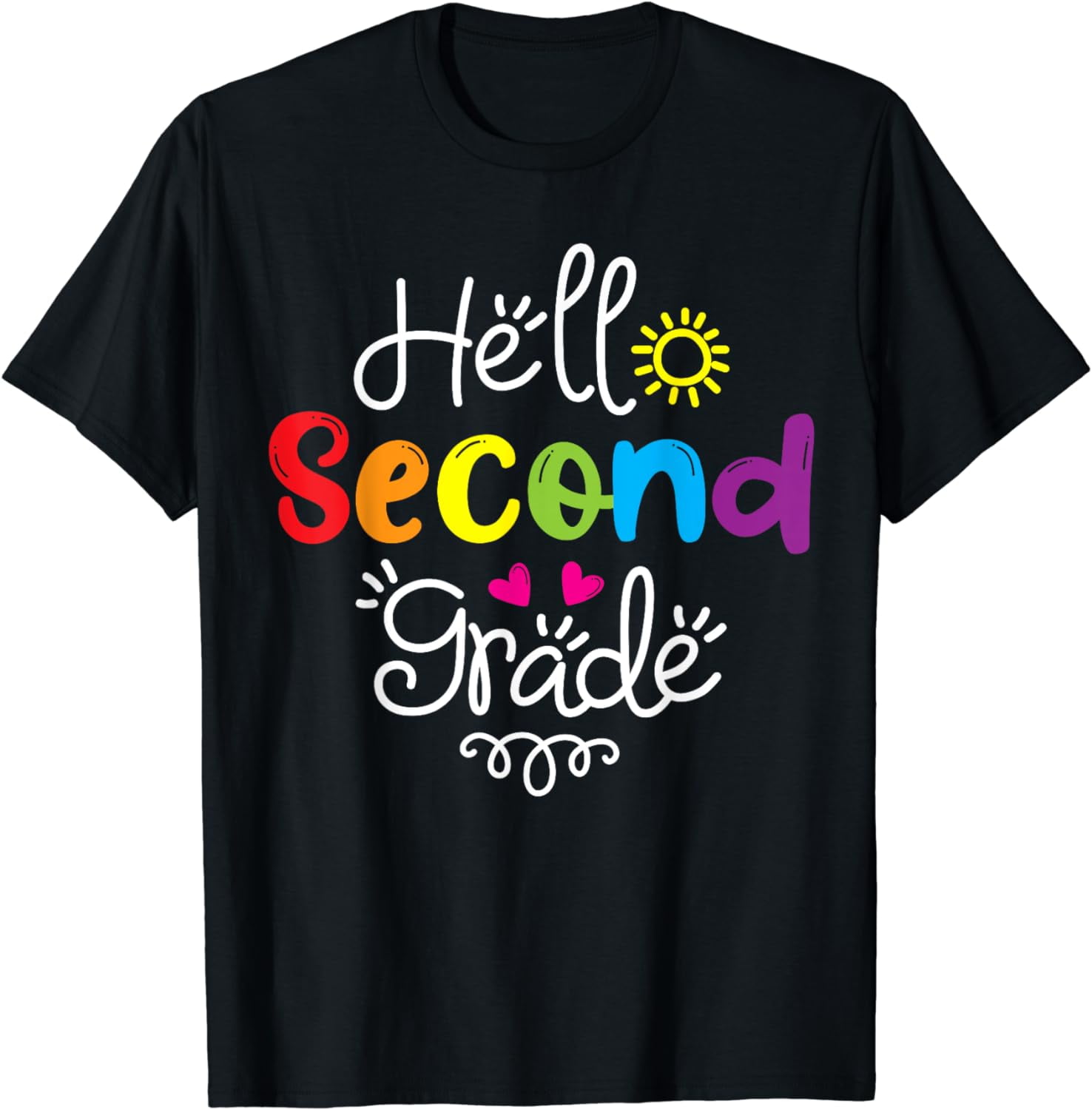 Hello Second Grade Shirt Fun 2nd Grade Back to School Gift T-Shirt ...