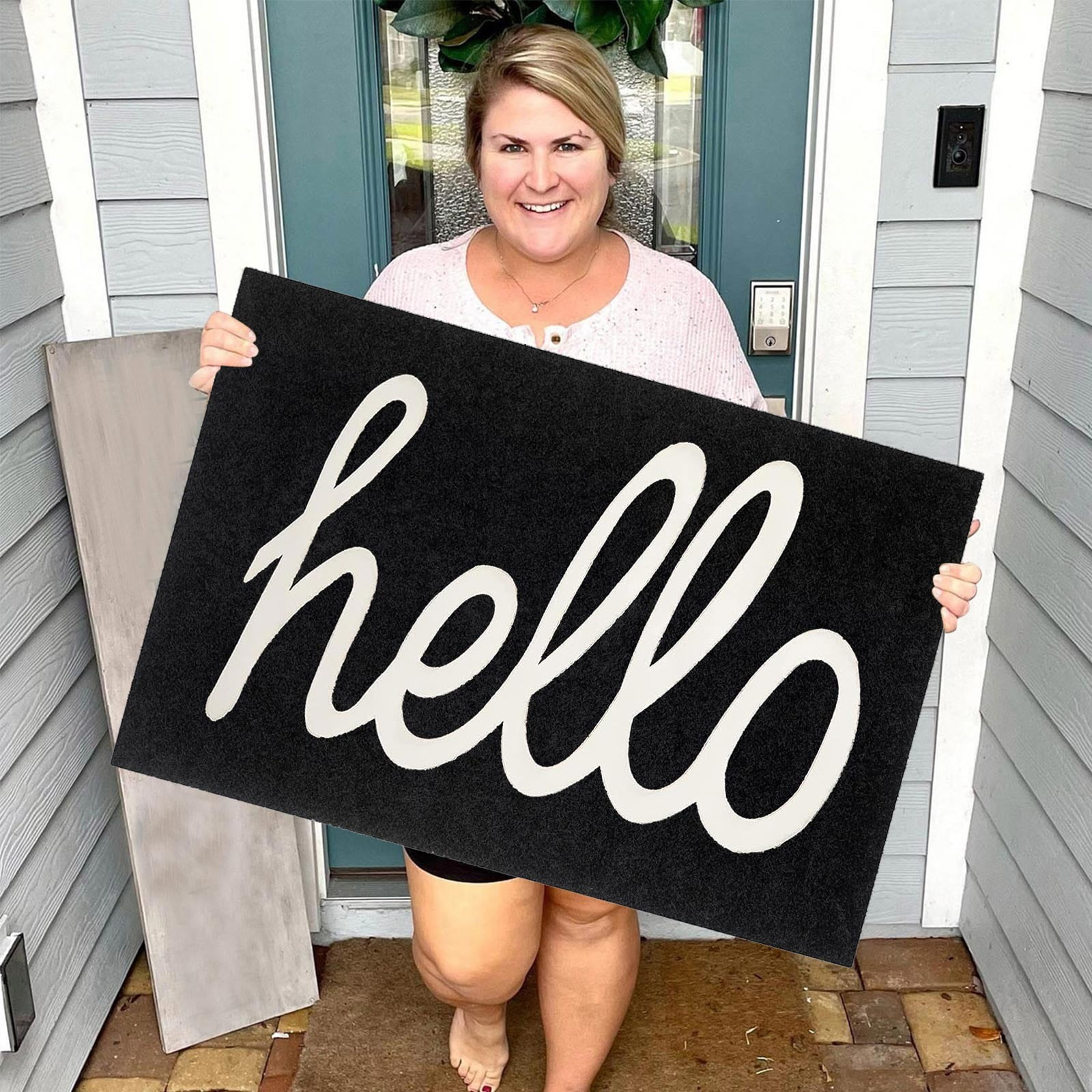 Hello Sign Doormat Welcome Mat Funny Cute Doormat Door Mat Welcome ...