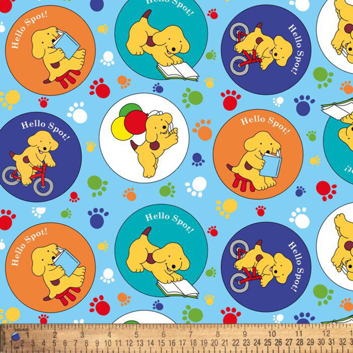 Hello Spot 45" Wide Cotton Fabric - Walmart.com