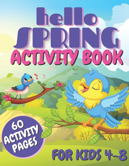 Hello Spring Activity Book For Kids: Easy And Simple Activities For ...